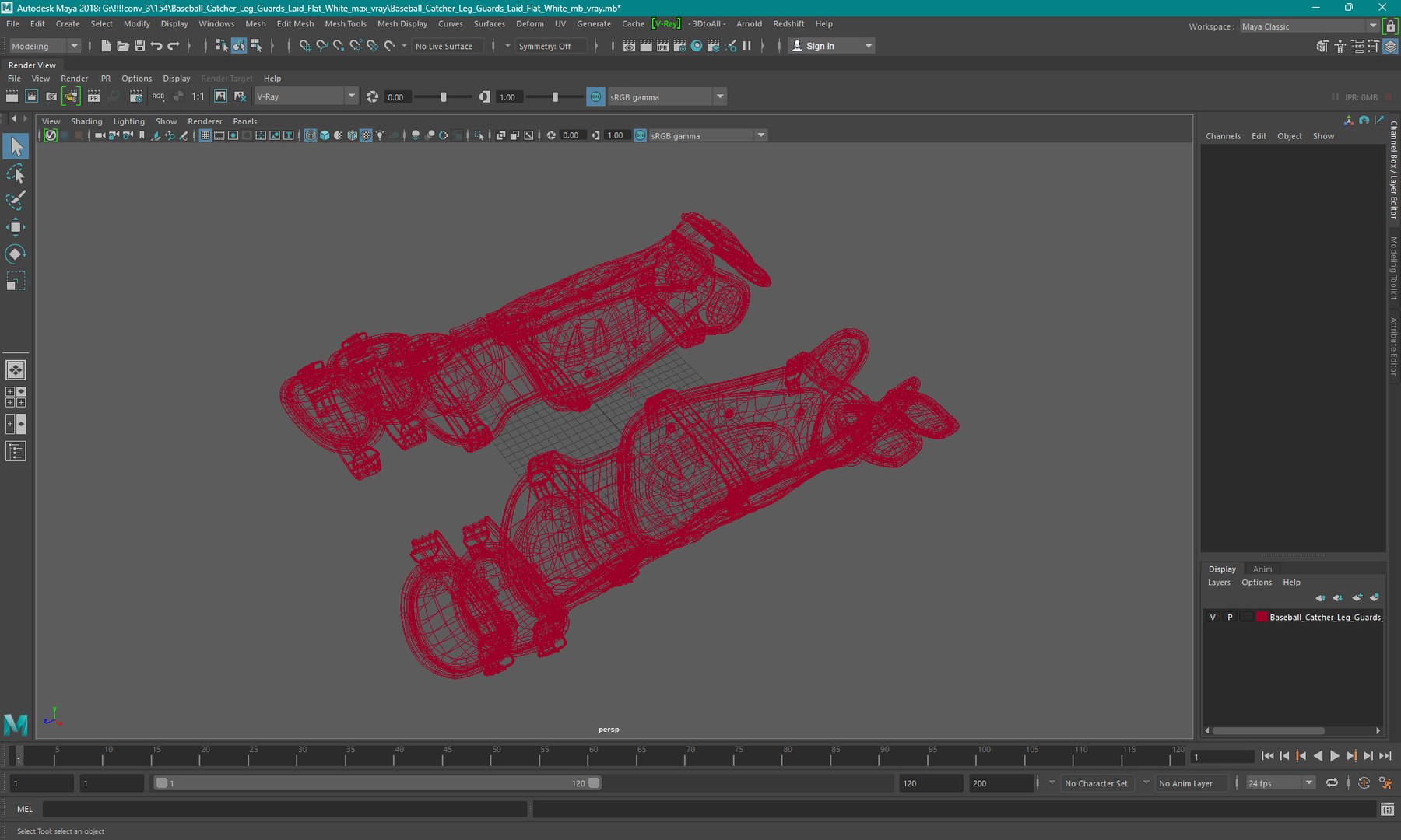 3D Unworn Leg Protection For Catchers Black Model - TurboSquid 2419400