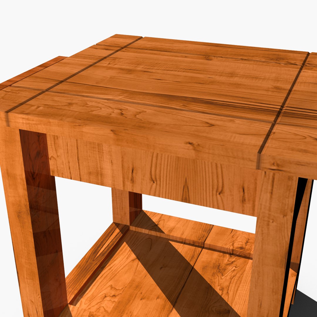 Bedroom Bedside Table Draw 3d Model