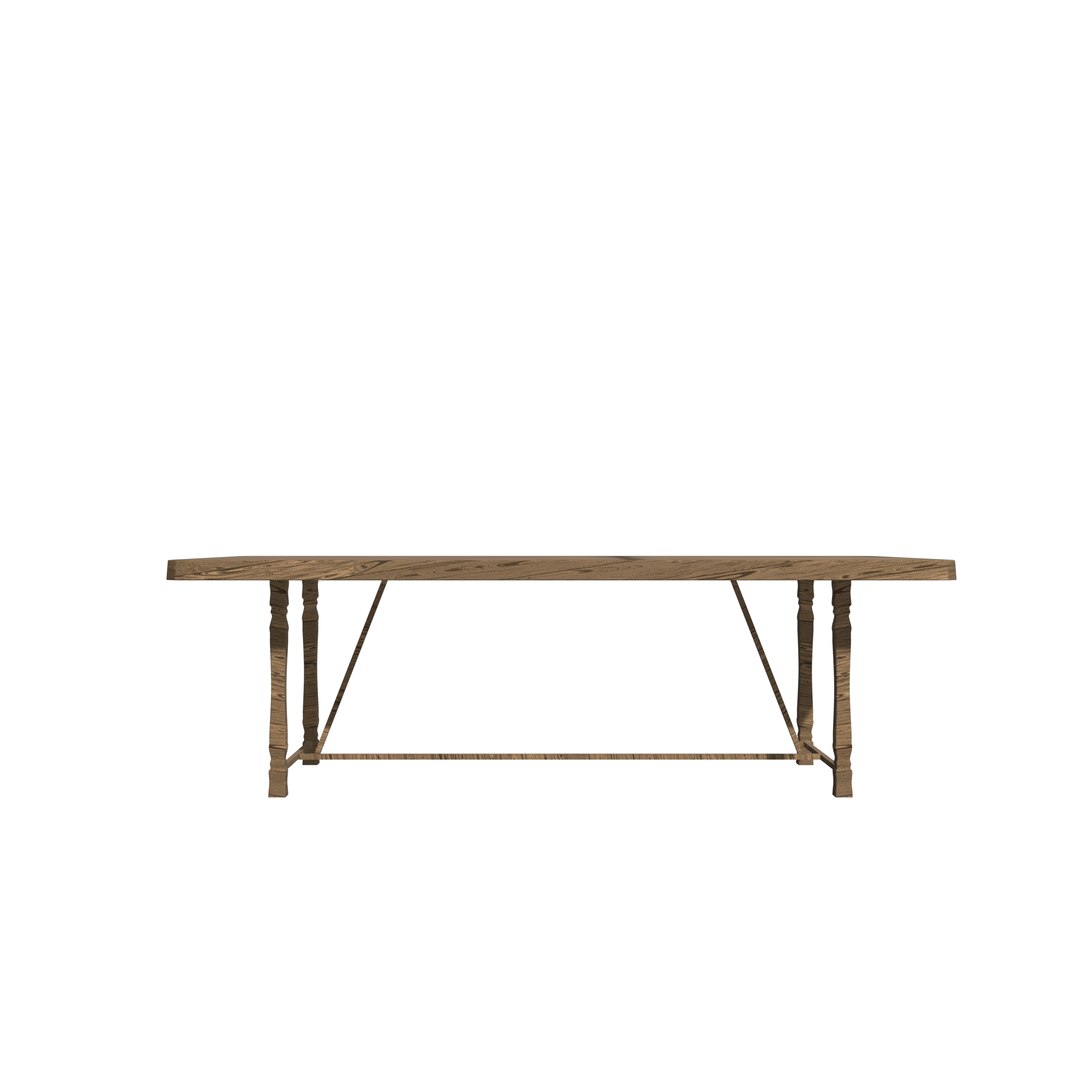3D Rustic Collection Dining Table Model - TurboSquid 2207931