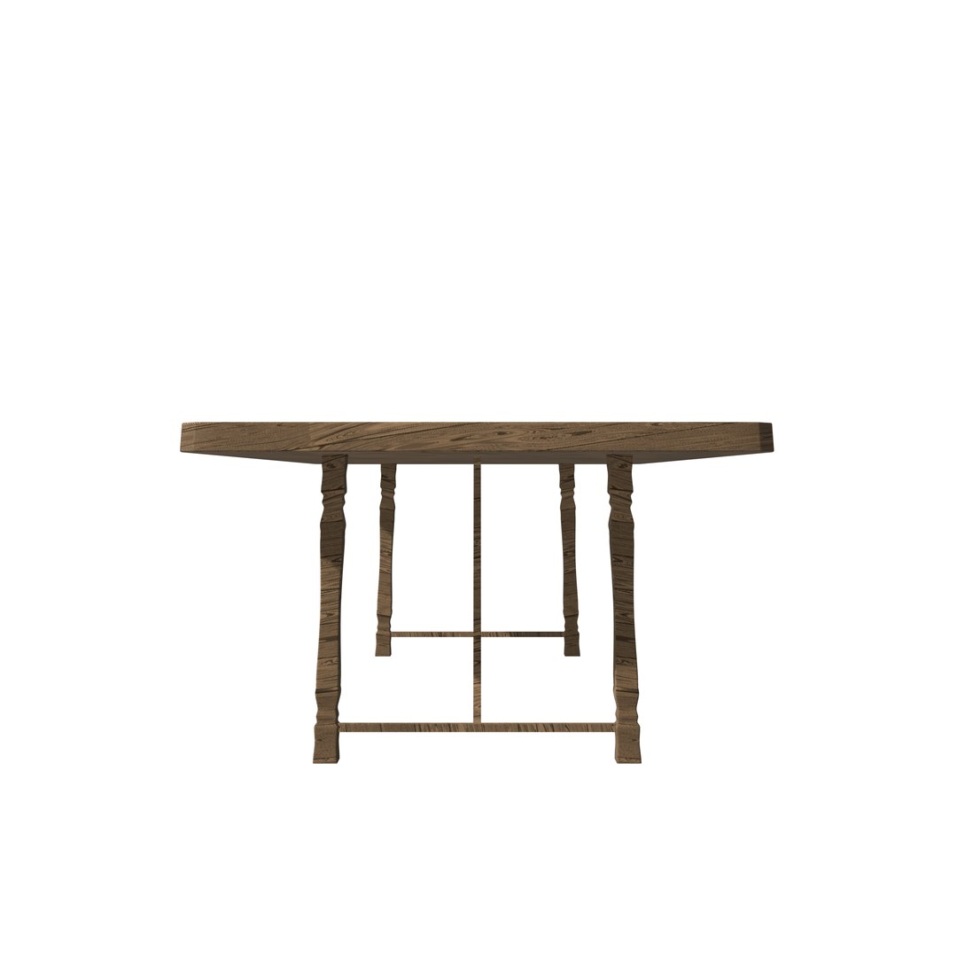 3D Rustic Collection Dining Table Model - TurboSquid 2207931
