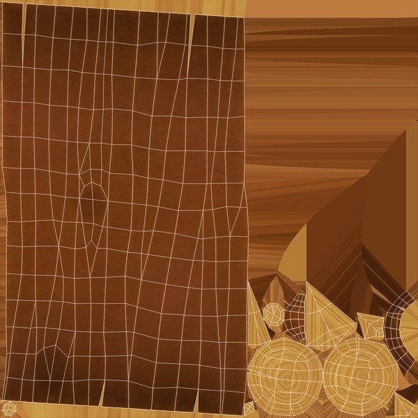 Cartoon Log and Twigs Pack model - TurboSquid 1912460