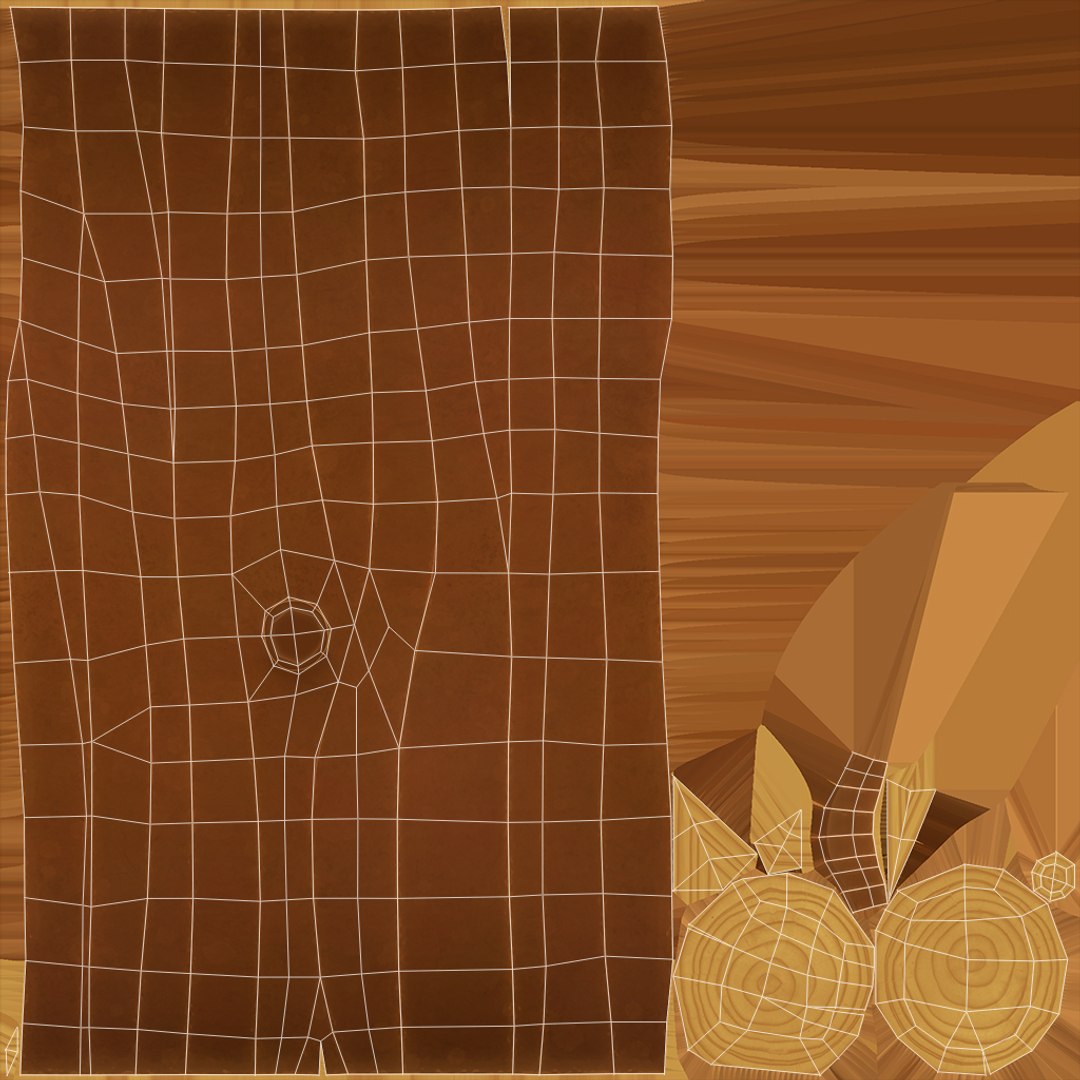 Cartoon Log And Twigs Pack Model - TurboSquid 1912460