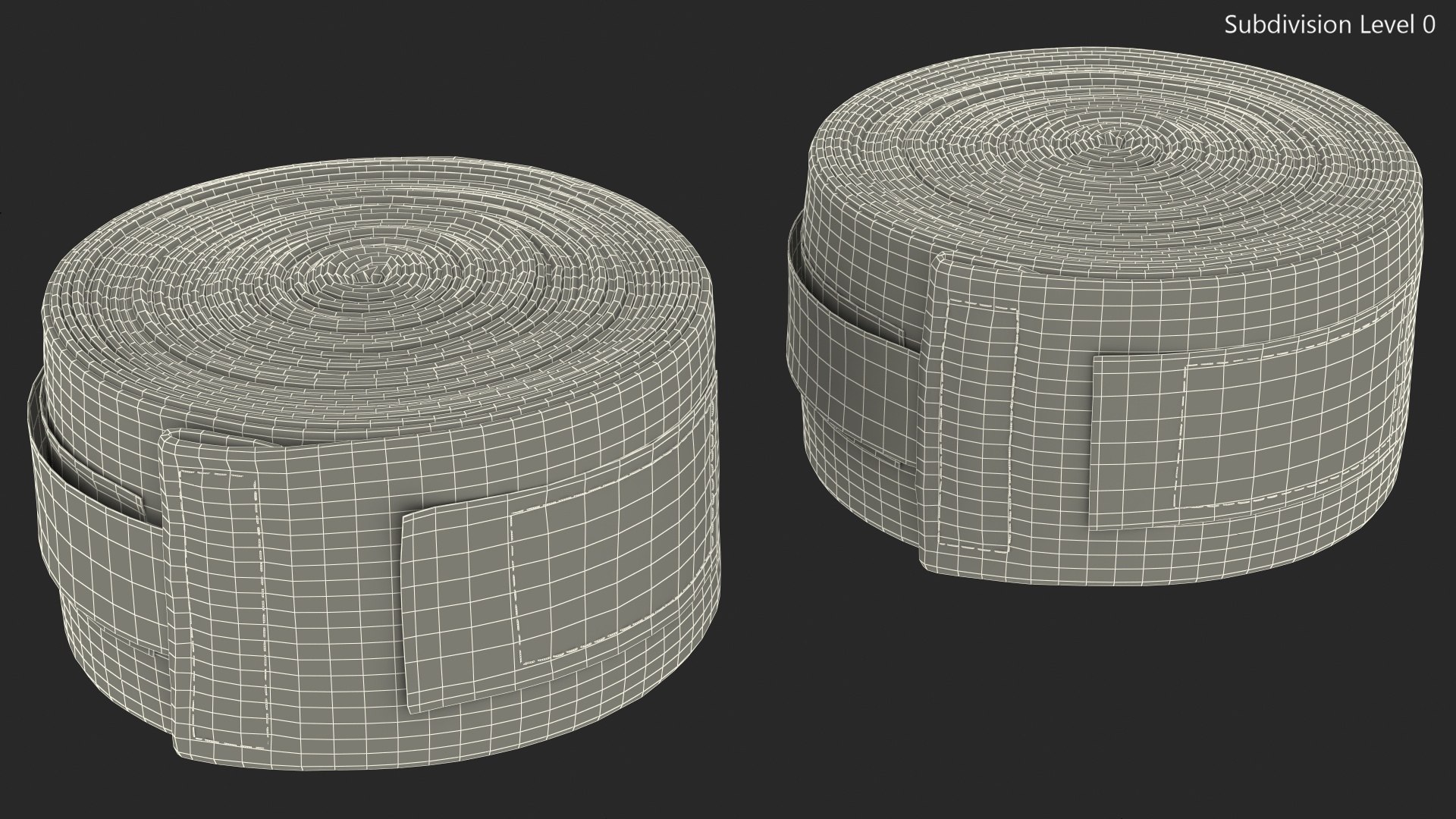 3D Model Black Boxing Hand Wrap 2 Rolls Fur - TurboSquid 1942052