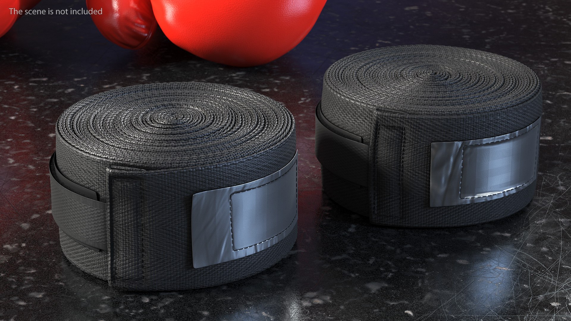 3D Model Black Boxing Hand Wrap 2 Rolls Fur - TurboSquid 1942052