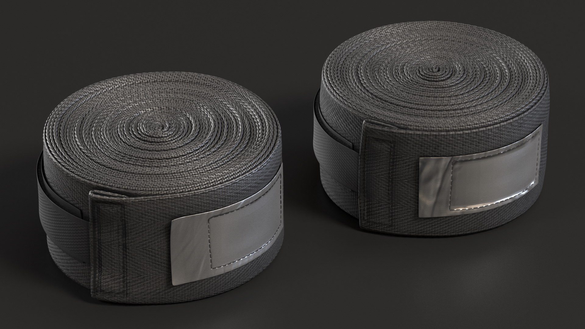 3D Model Black Boxing Hand Wrap 2 Rolls Fur - TurboSquid 1942052