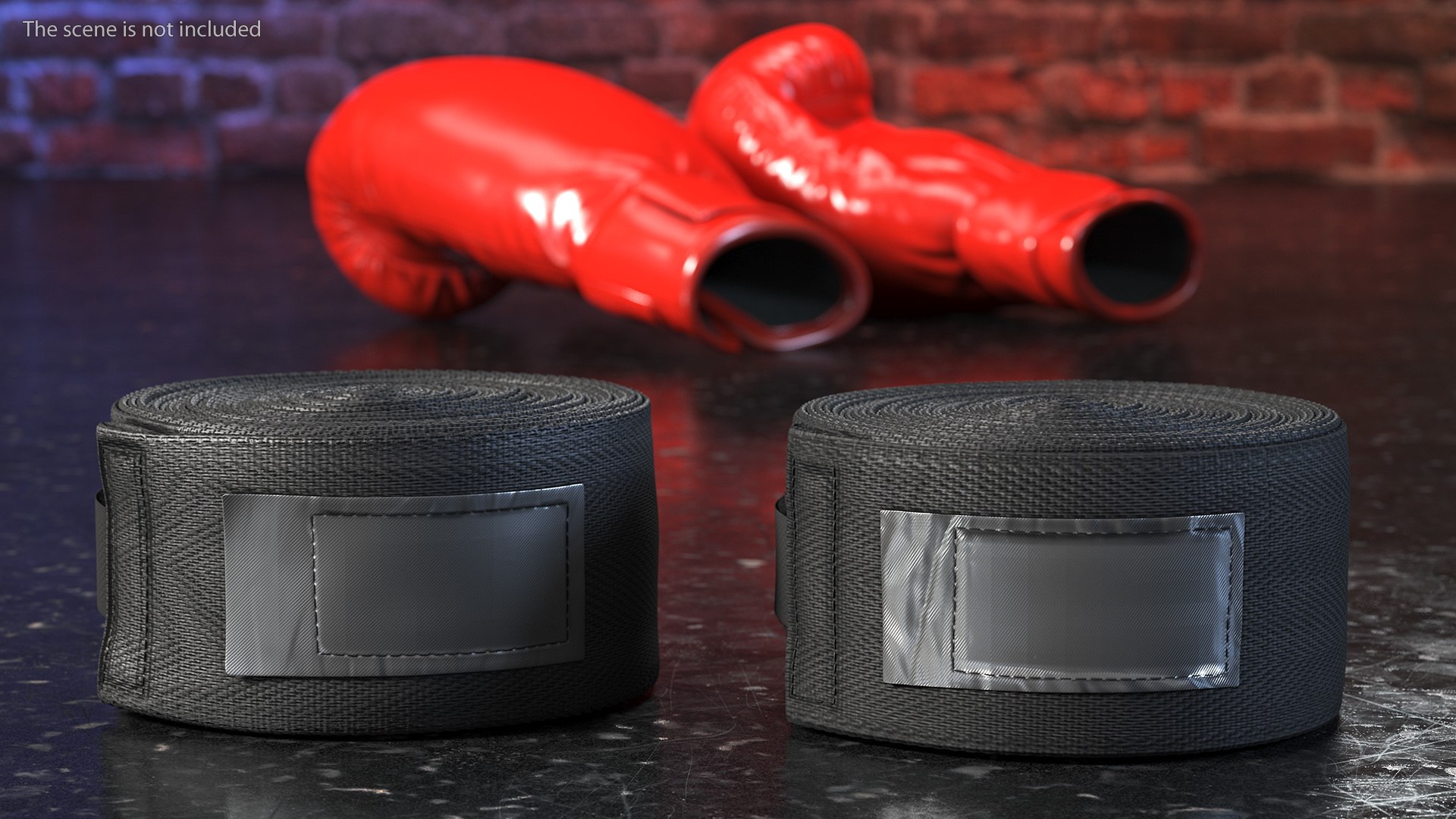 3D Model Black Boxing Hand Wrap 2 Rolls Fur - TurboSquid 1942052