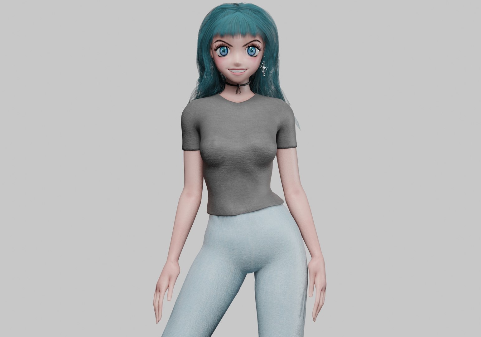 Basic Anime Girl V33514 3D - TurboSquid 2271976