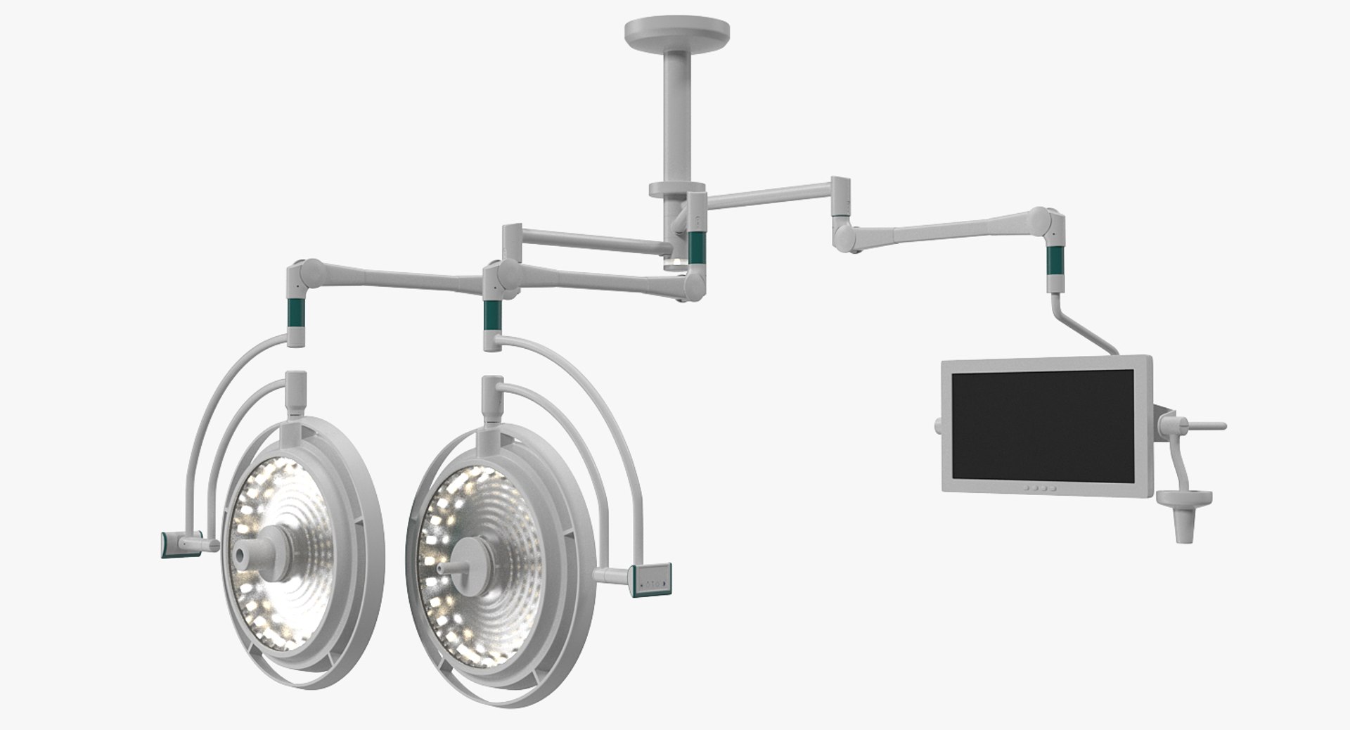 Ceiling Mount Surgical Lighting 3D Model - TurboSquid 1360053