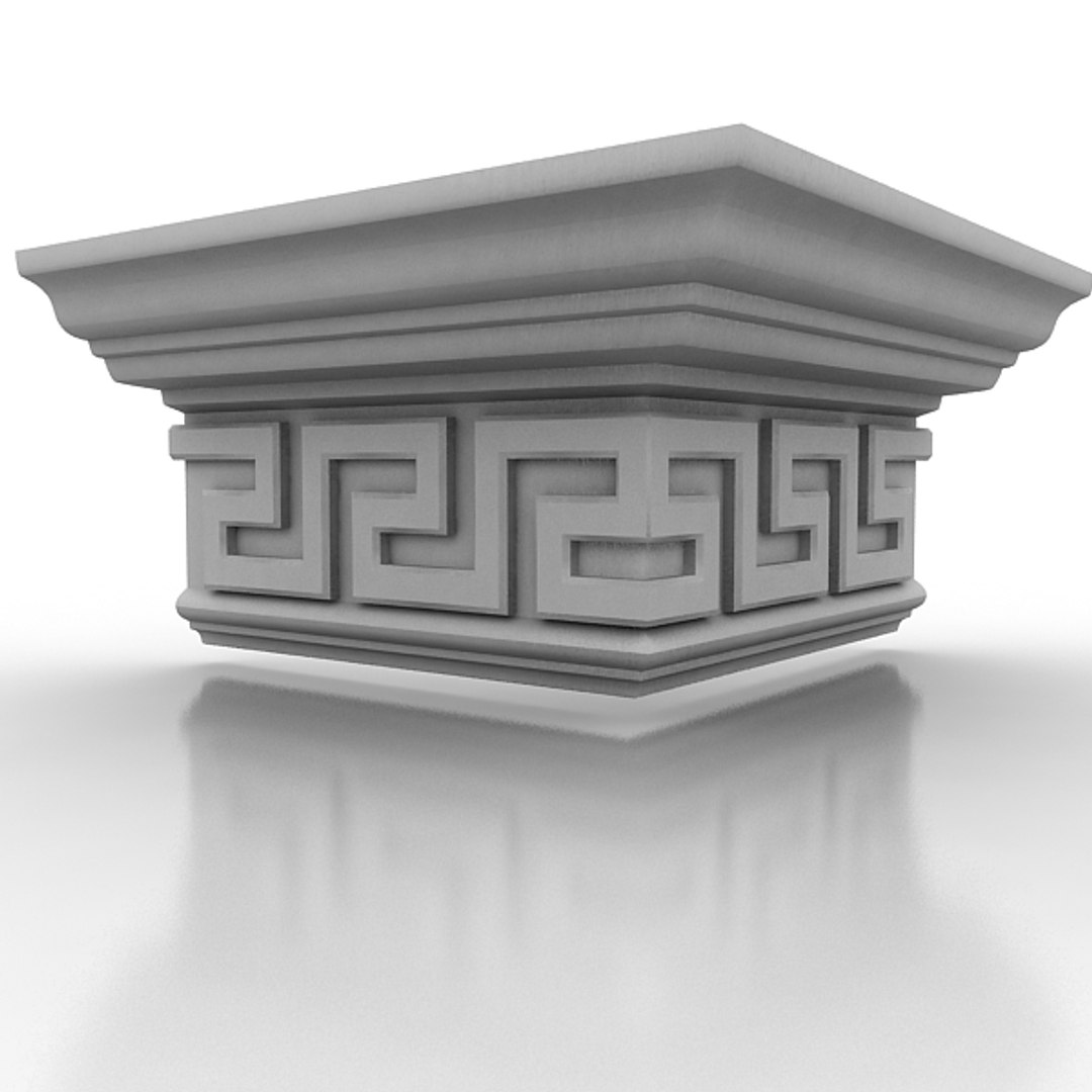3d model of decorate classical