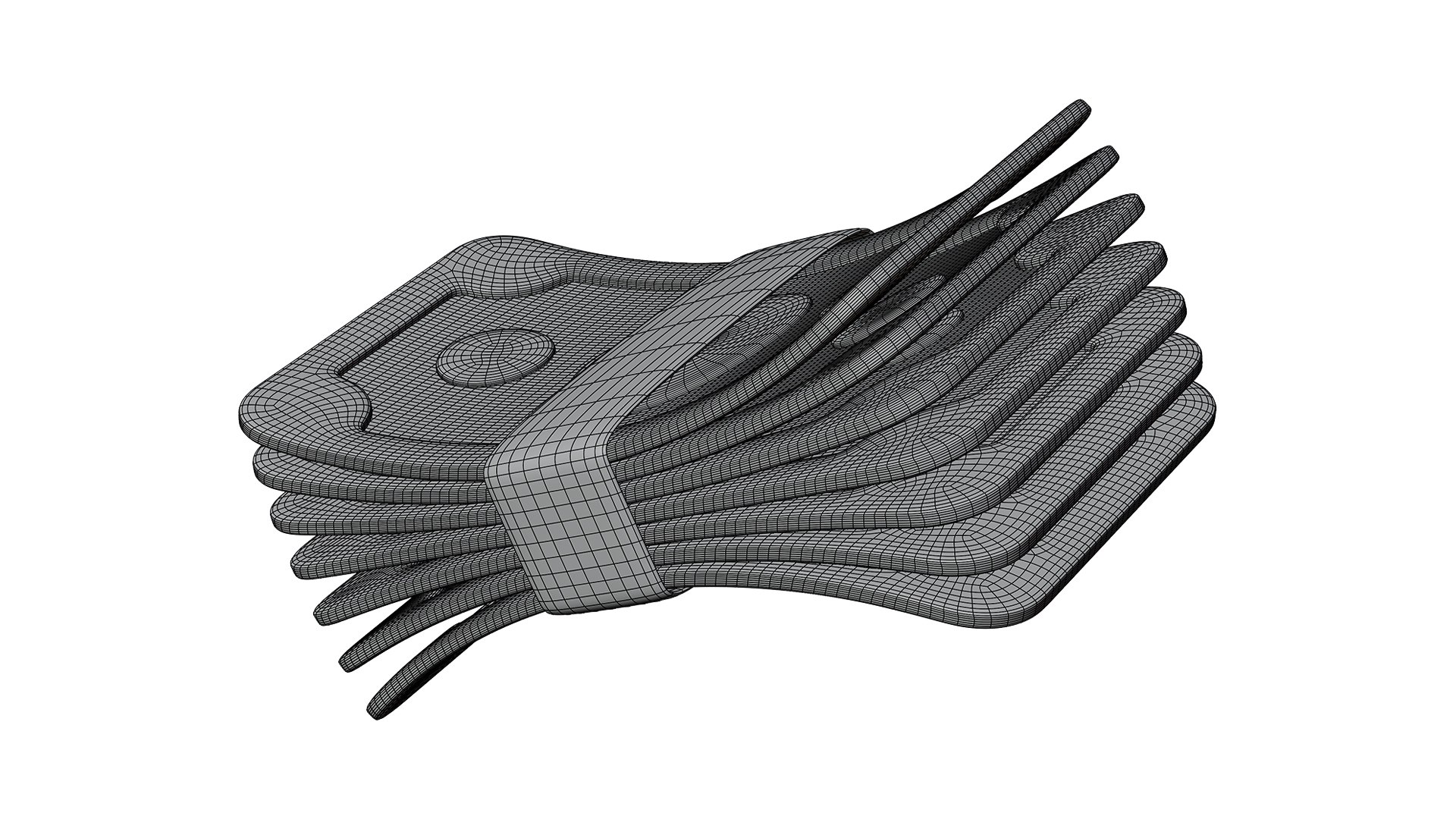 Banknote Basic Stack Strapped Icon Model - TurboSquid 2515353