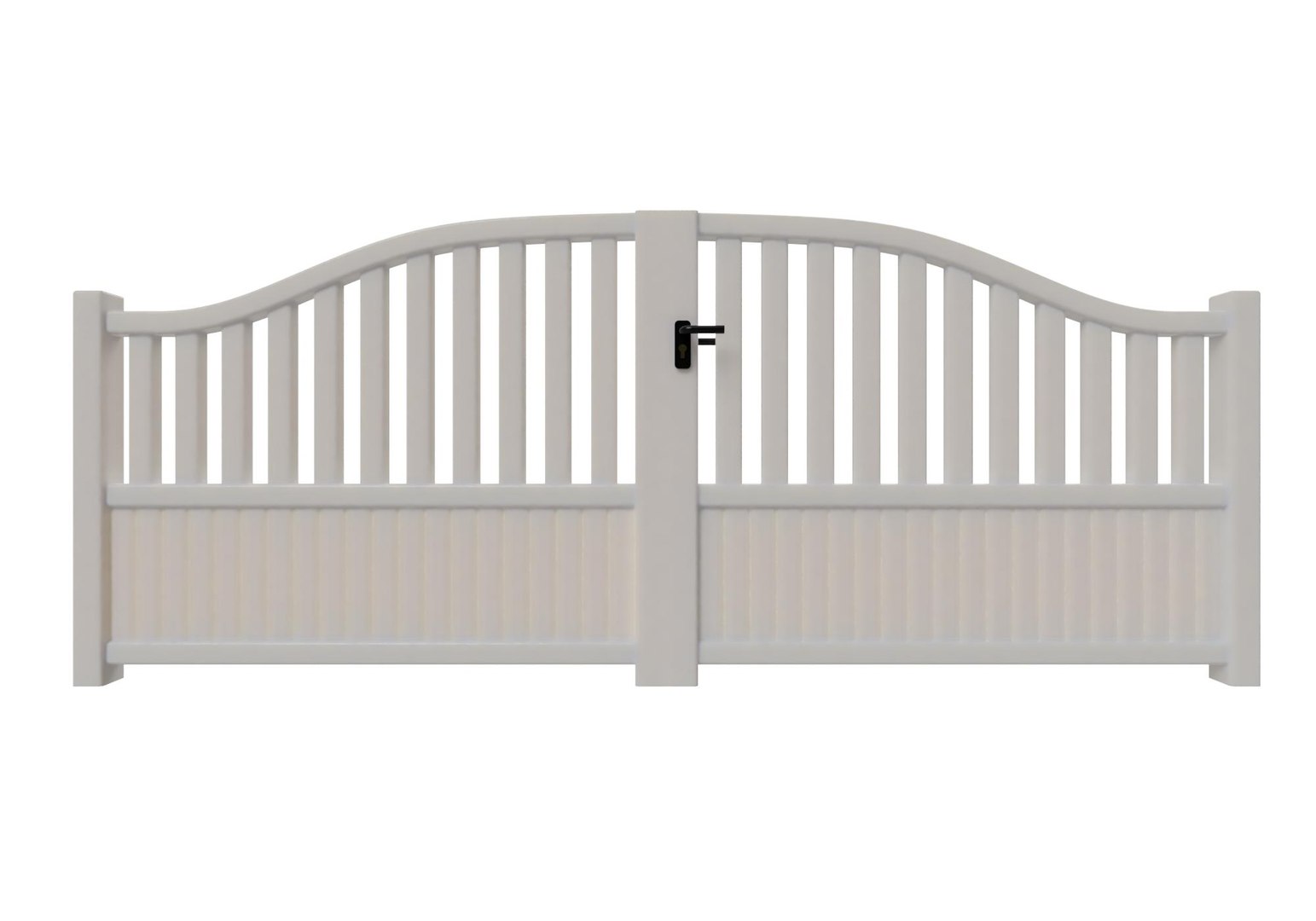 White arc gate for house 3D model - TurboSquid 1964892