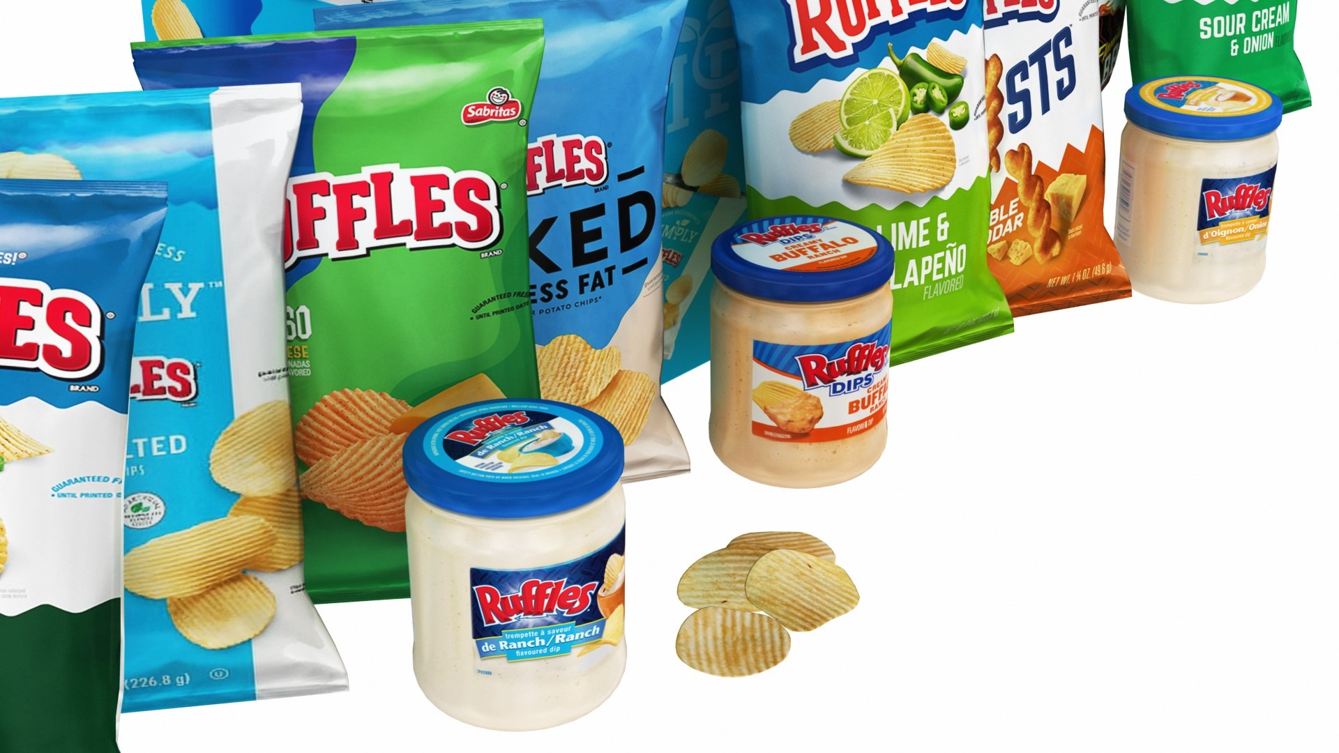 3D Lays And Ruffles 38 In 1 Model - TurboSquid 2299756