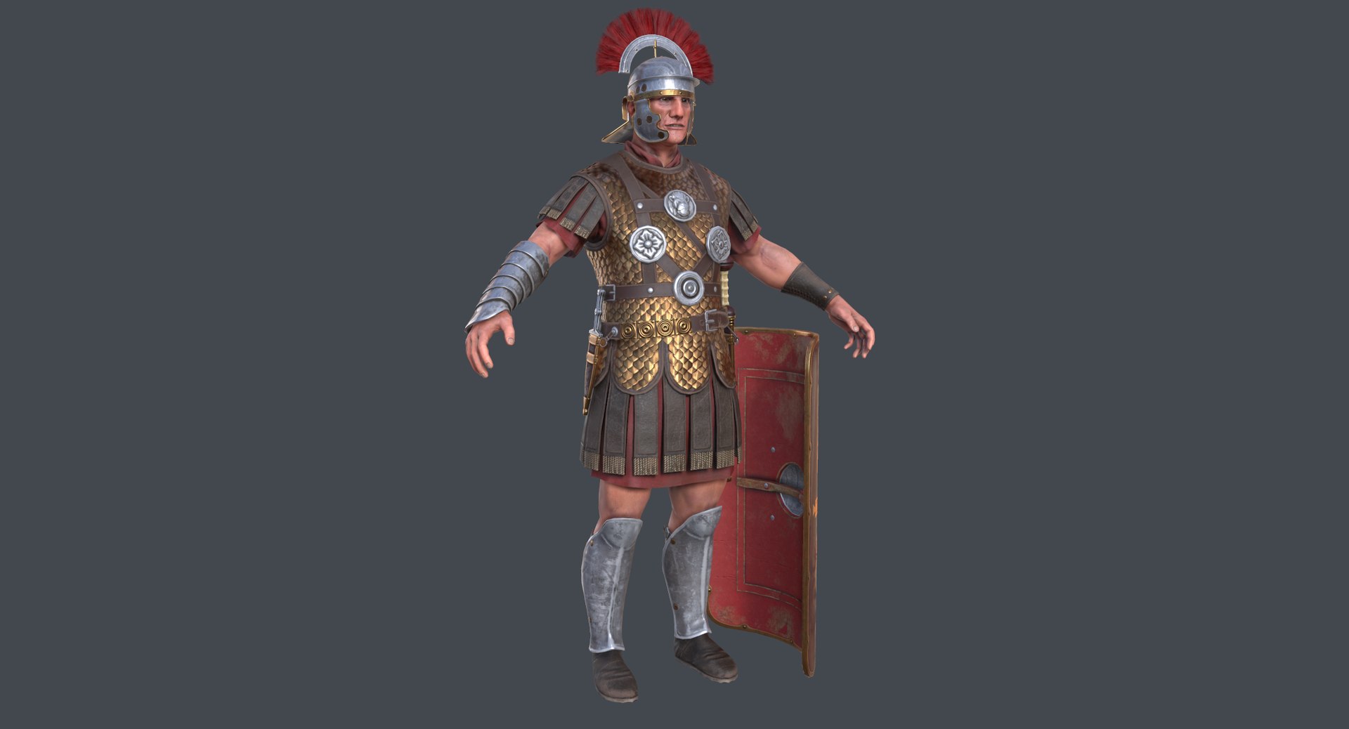 Historical Roman Centurion C4d