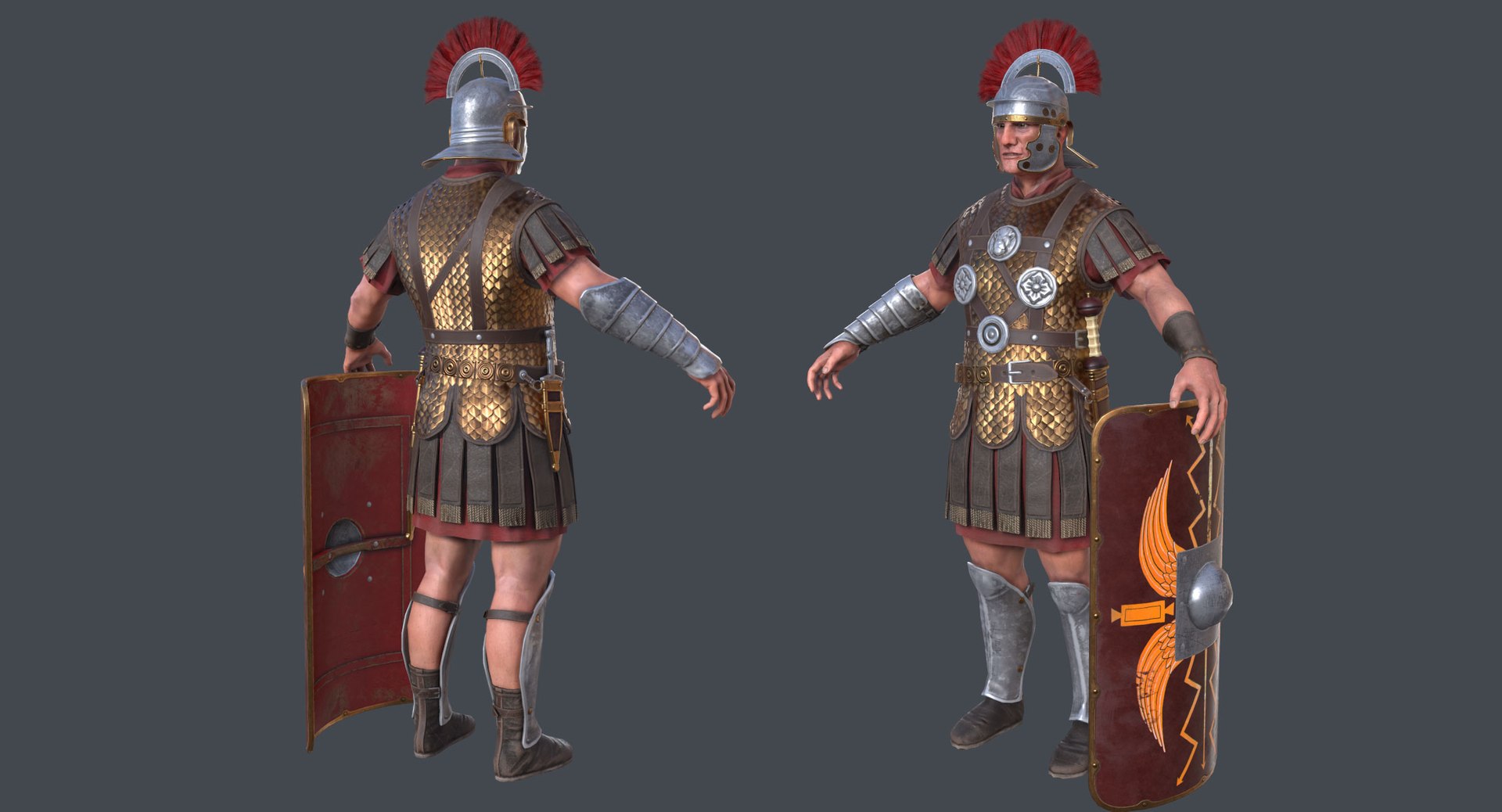 Historical Roman Centurion C4d