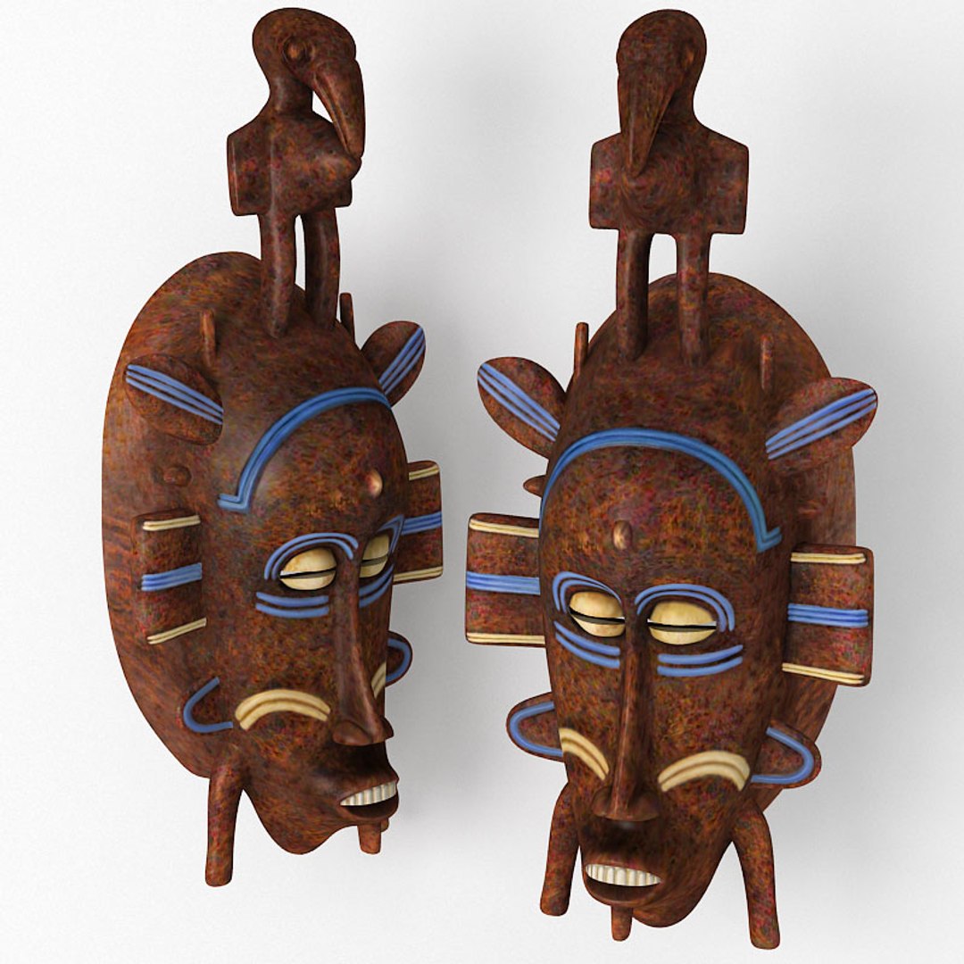 african mask 3d model
