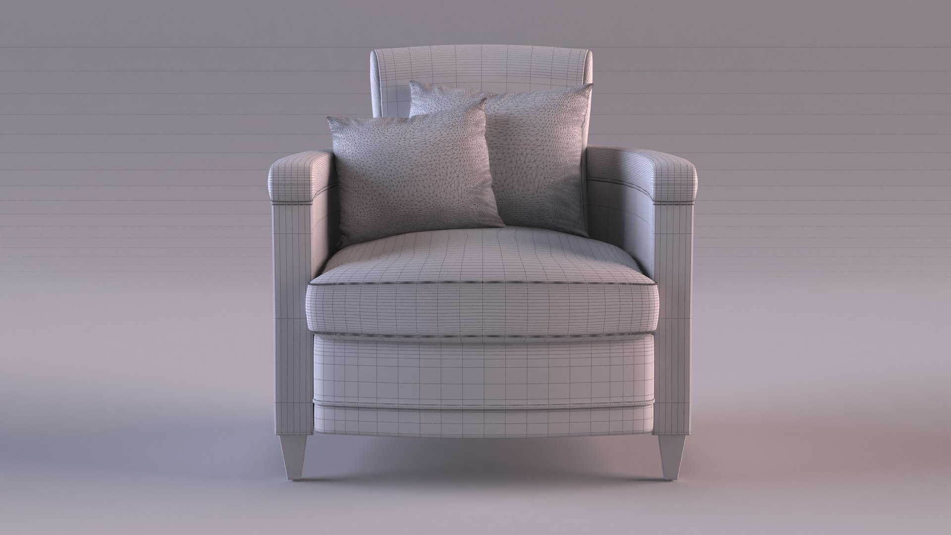 3D Designer Donghia Conversation Chair - TurboSquid 2238000