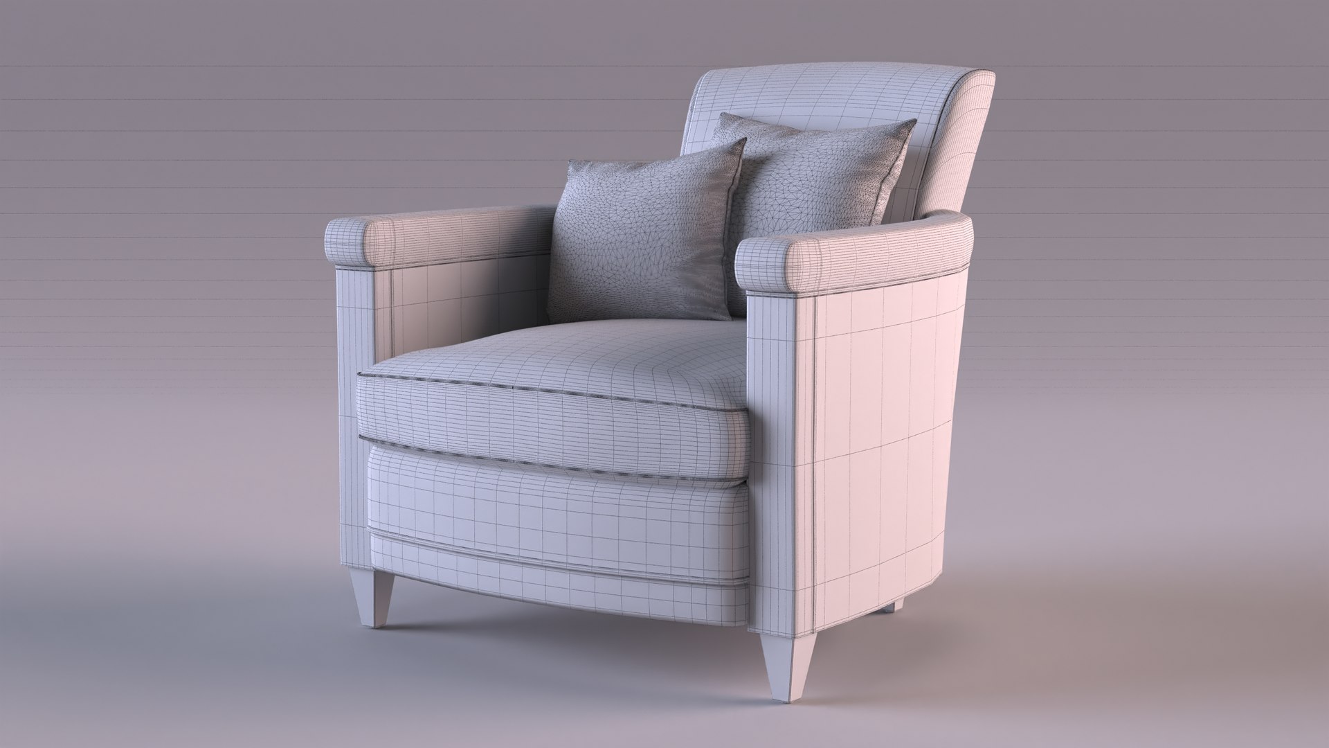 3D Designer Donghia Conversation Chair - TurboSquid 2238000
