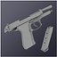 M9f Pistol 3d Model
