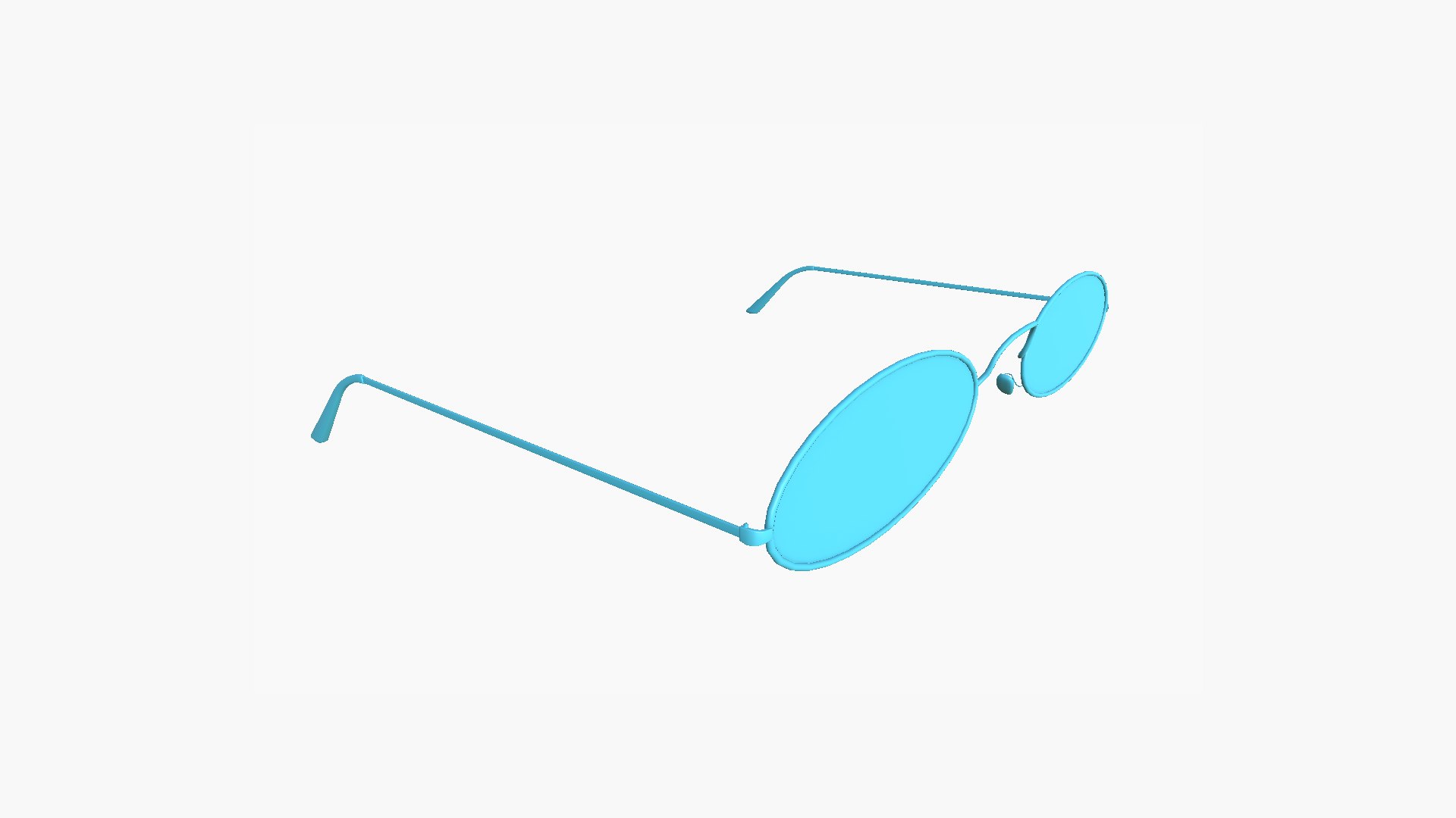 3D Model Sunglass F11 Orange Blue - Character Design Fashion ...