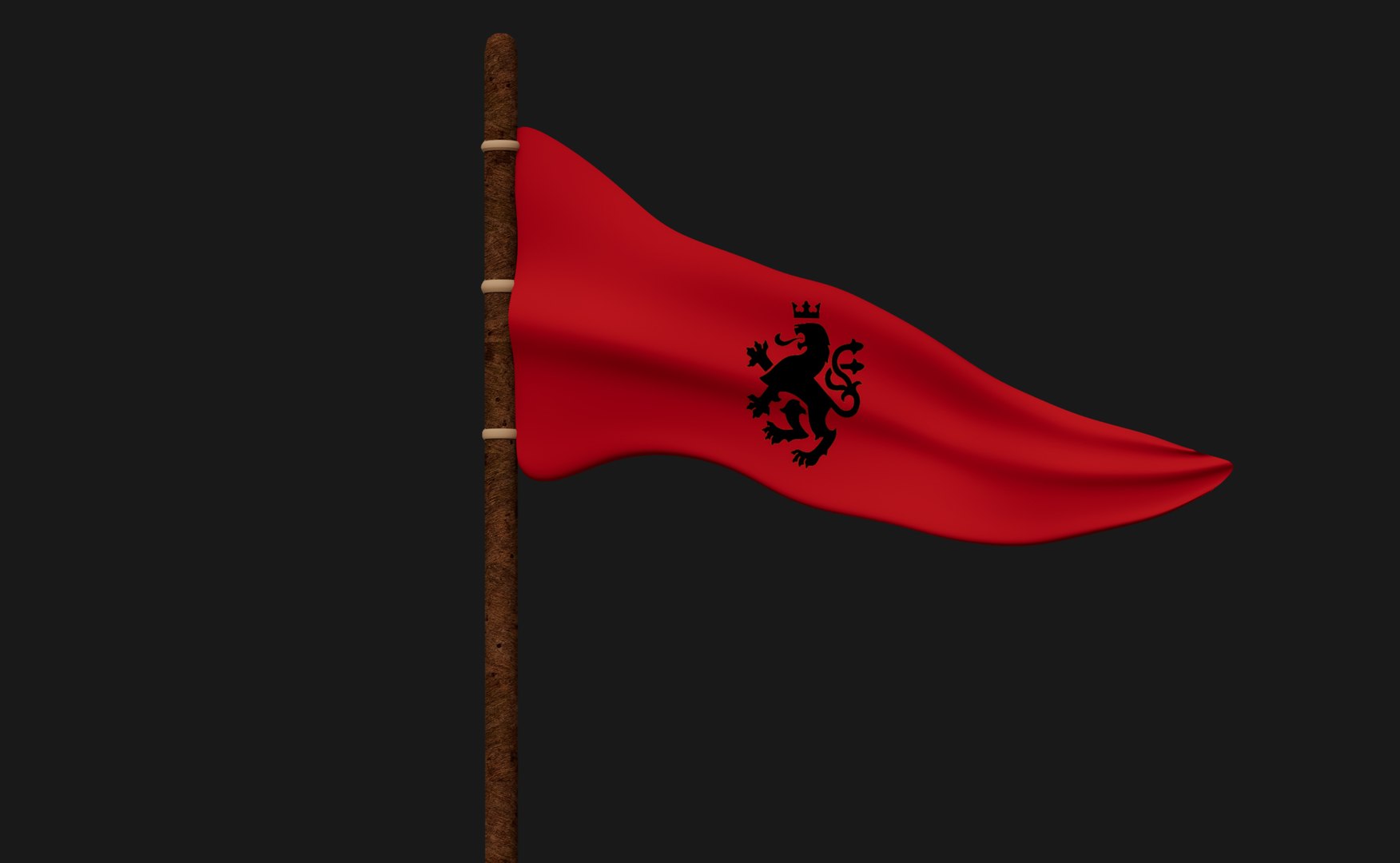 Free 3D Model Ancient Free Flag - TurboSquid 1953427