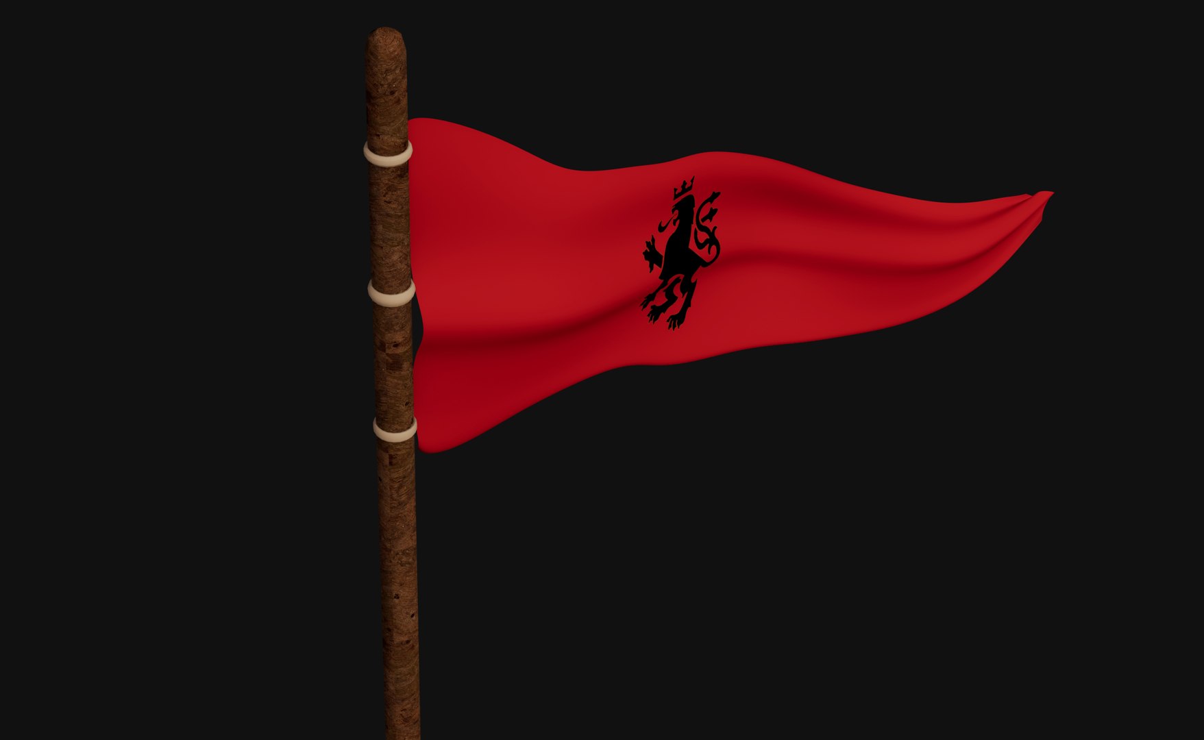 Free 3D Model Ancient Free Flag - TurboSquid 1953427