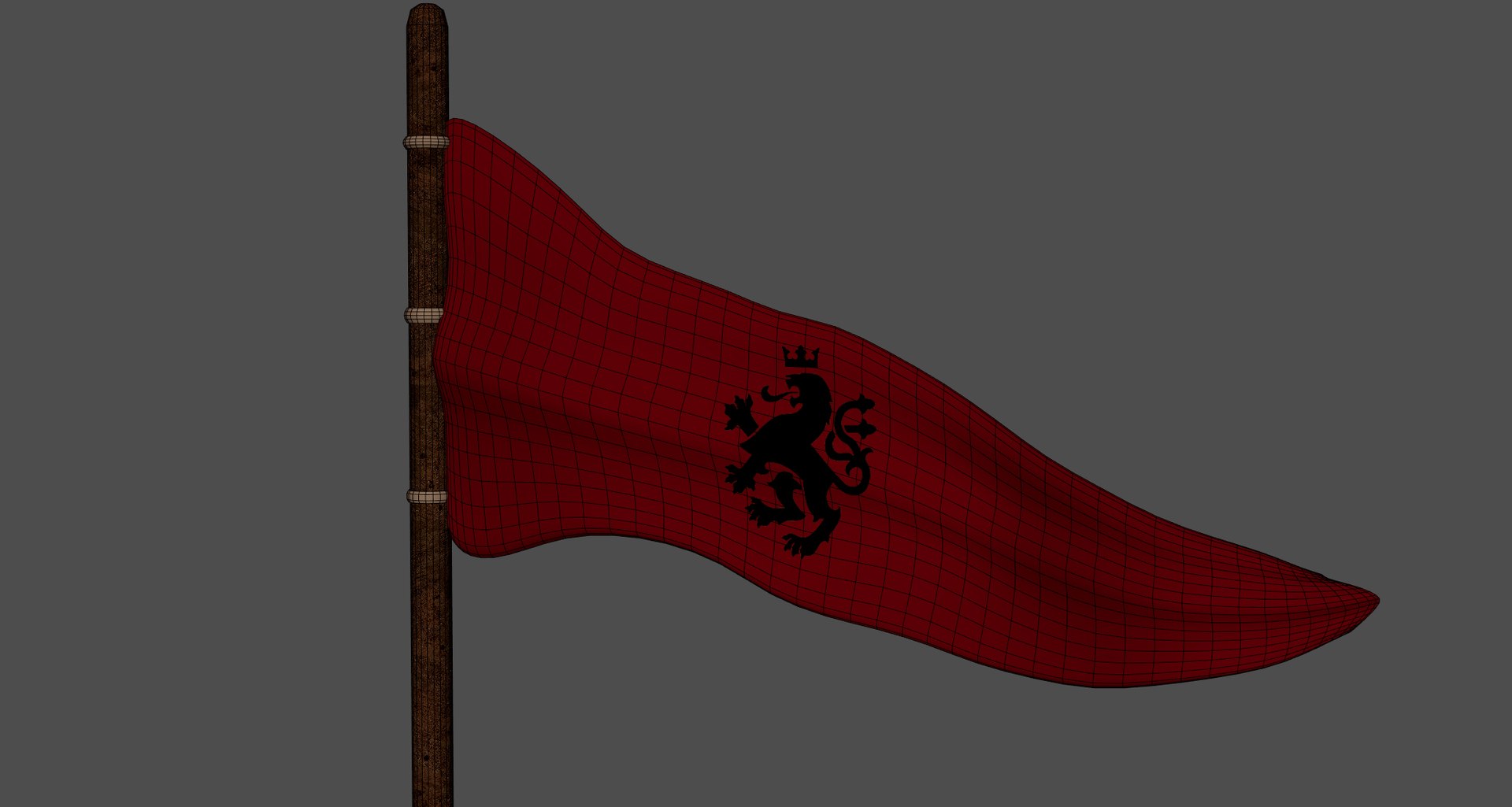 Free 3D Model Ancient Free Flag - TurboSquid 1953427