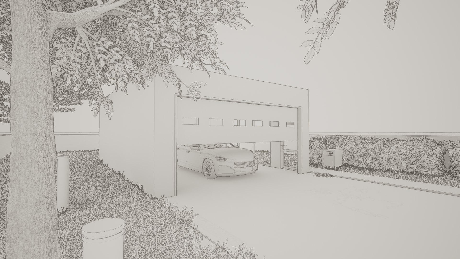 3D Basic Garage Model - TurboSquid 1742418