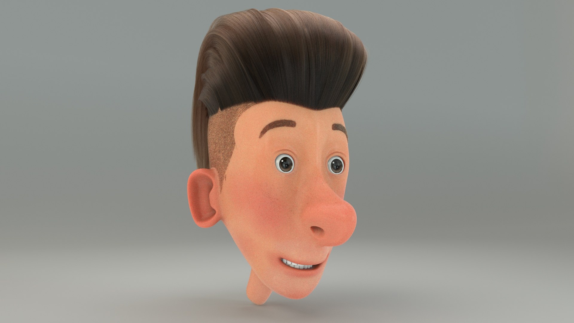 Cartoon Boy Head 3D Model - TurboSquid 2326312