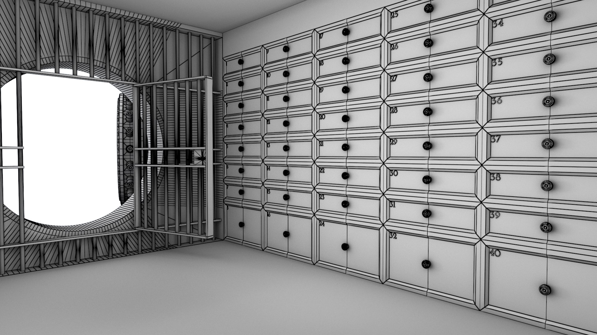 3D Bank Vault - TurboSquid 1358288