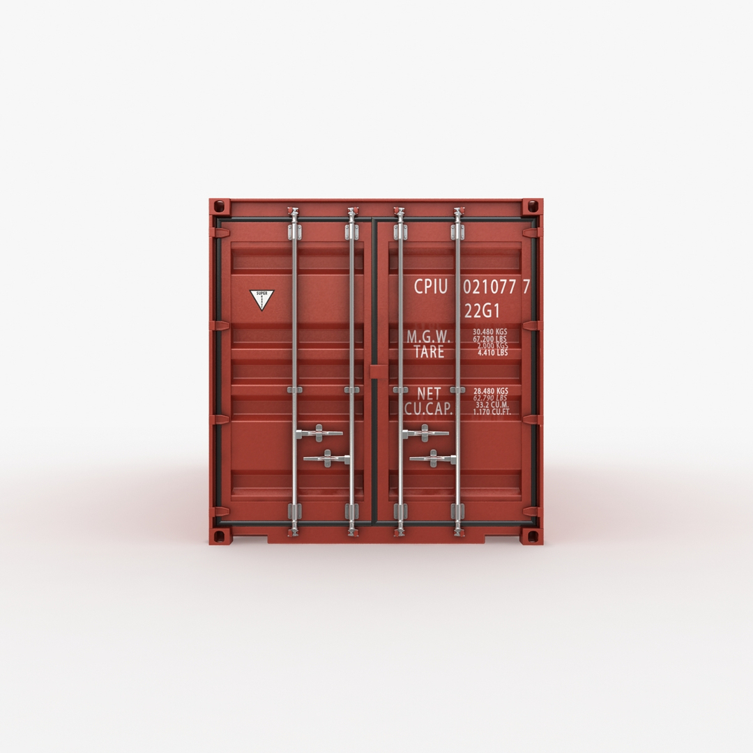 3d Container 20ft 40ft