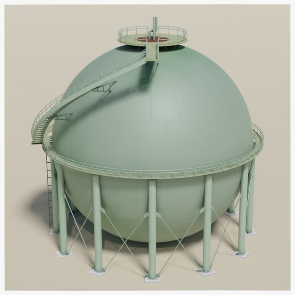modelo 3d Gas holder - TurboSquid 2040236