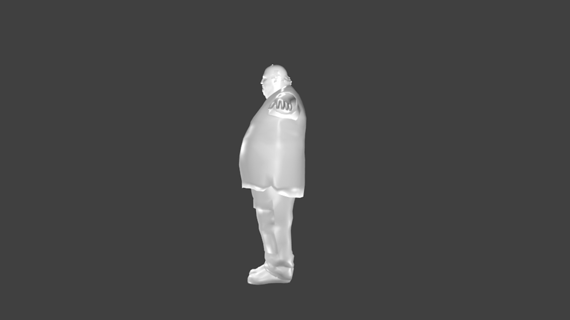 3D Fat Man - TurboSquid 1172838