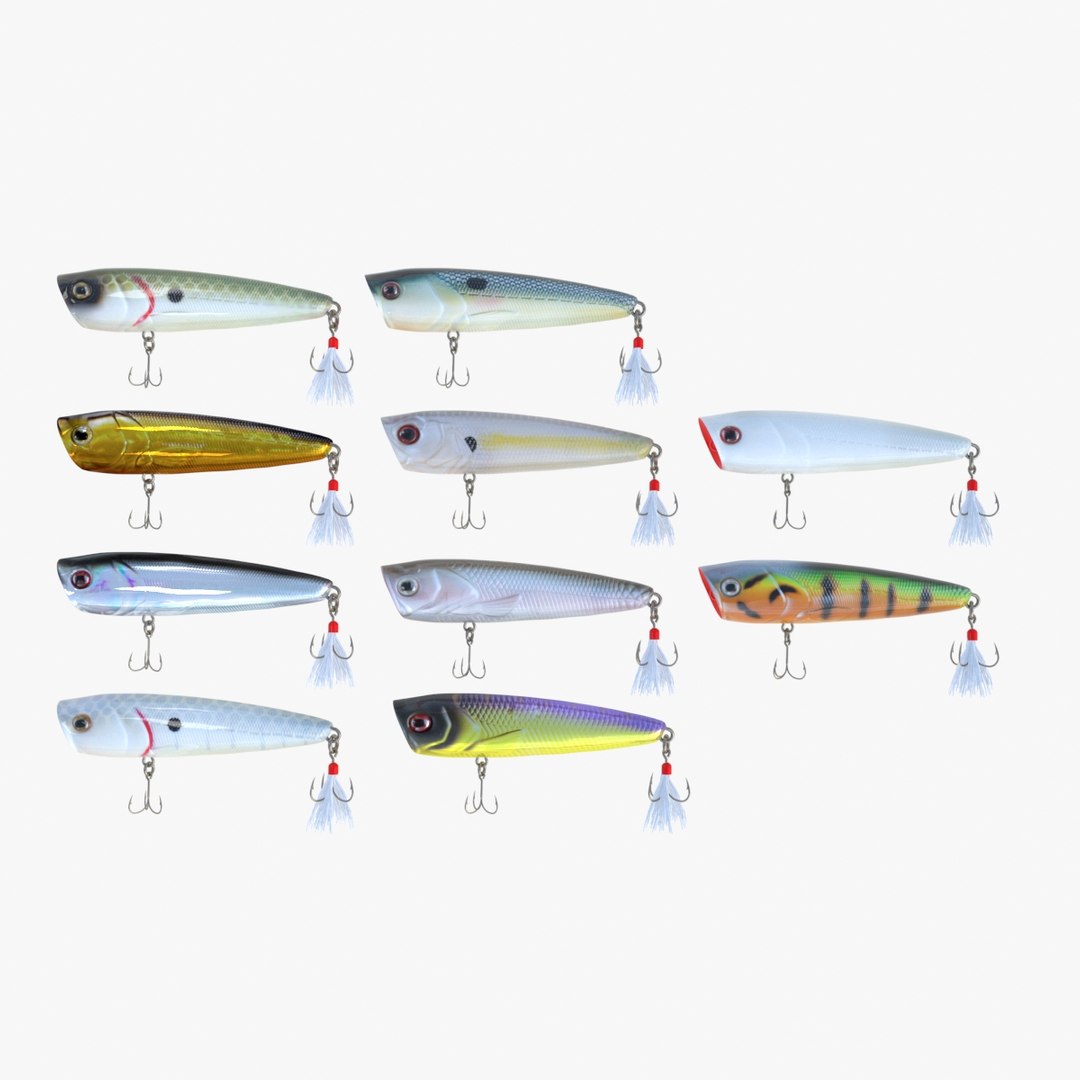 Topwater Popper 3D model - TurboSquid 1776996
