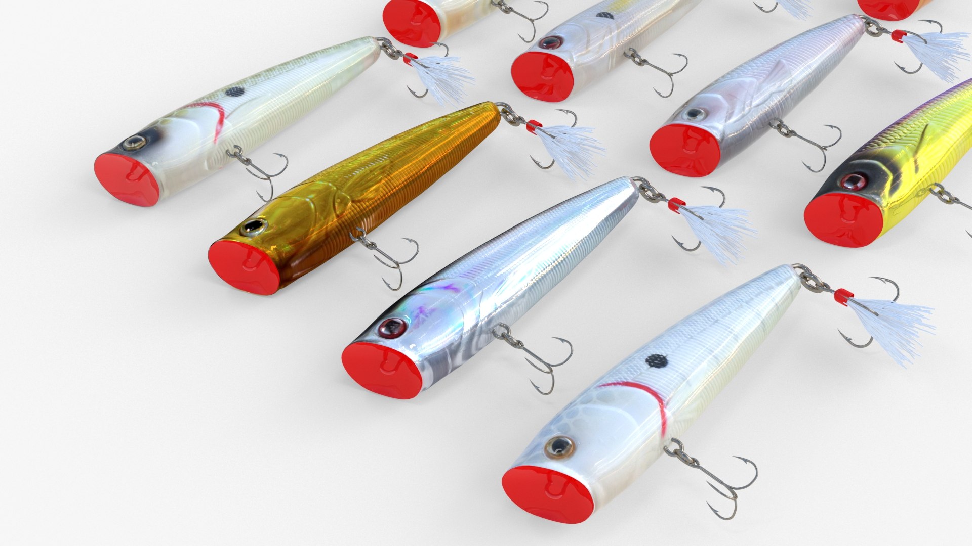 Topwater Popper 3D Model - TurboSquid 1776996