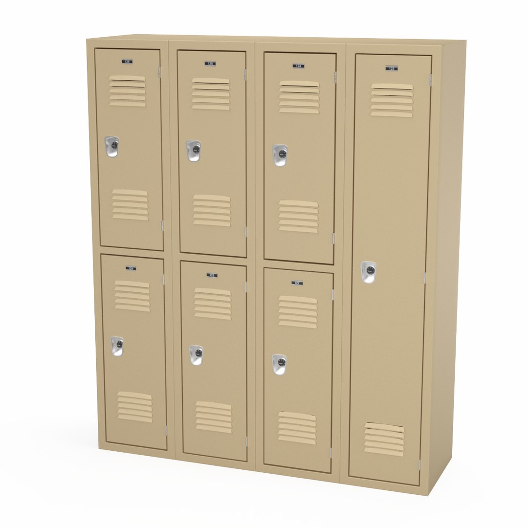 School College Gym Military Locker 3D - TurboSquid 2069746