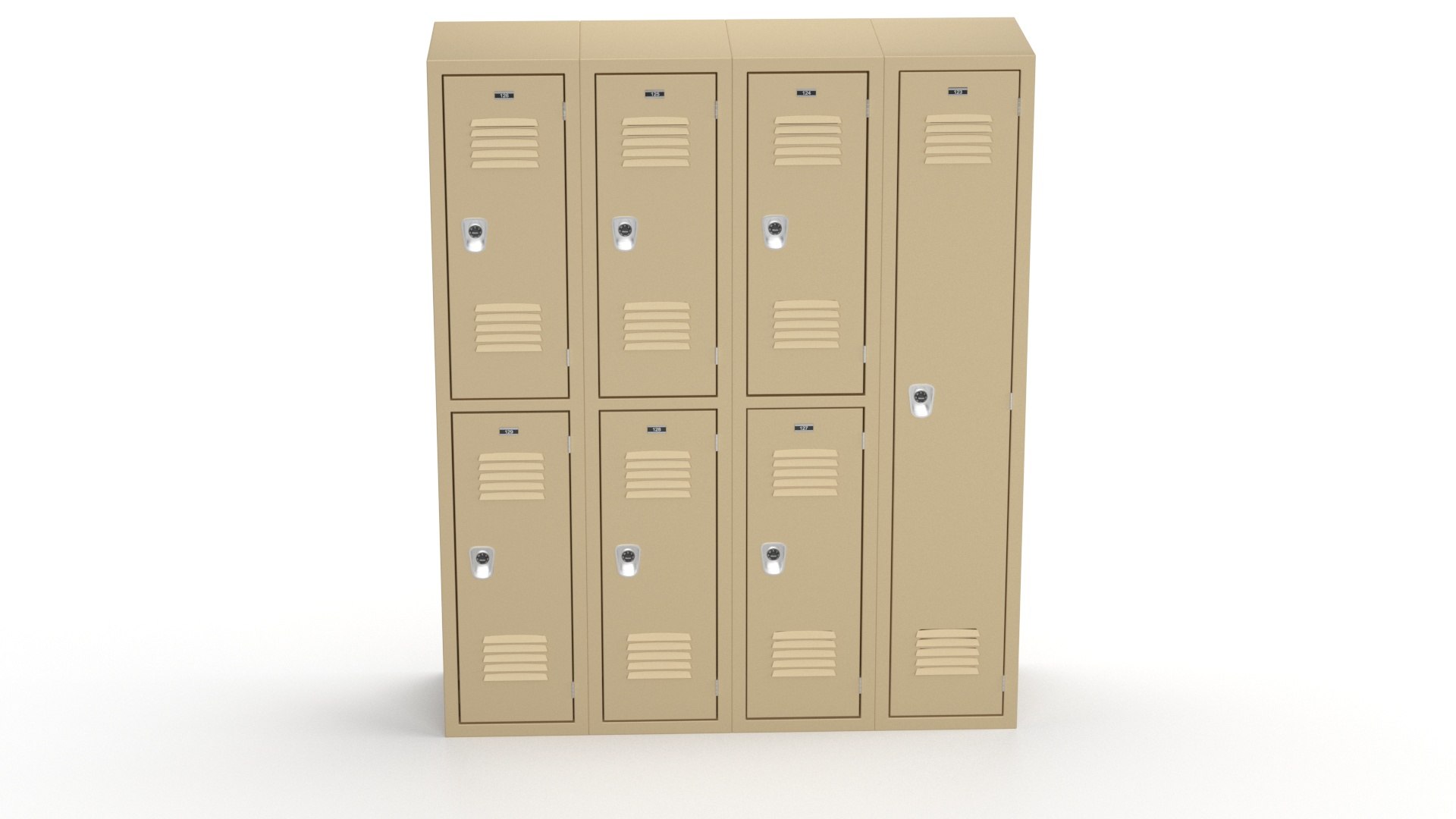 School College Gym Military Locker 3D - TurboSquid 2069746