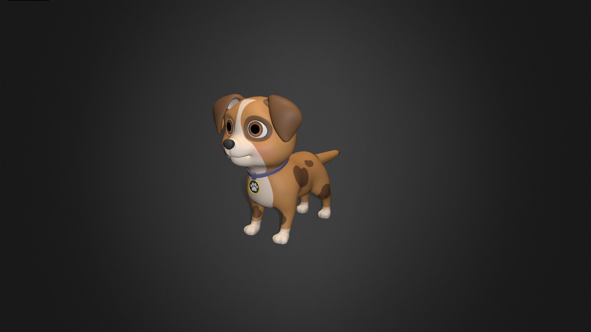 3D Asset - Cartoons - Animal Baby Dog Rigged Model - TurboSquid 2180408