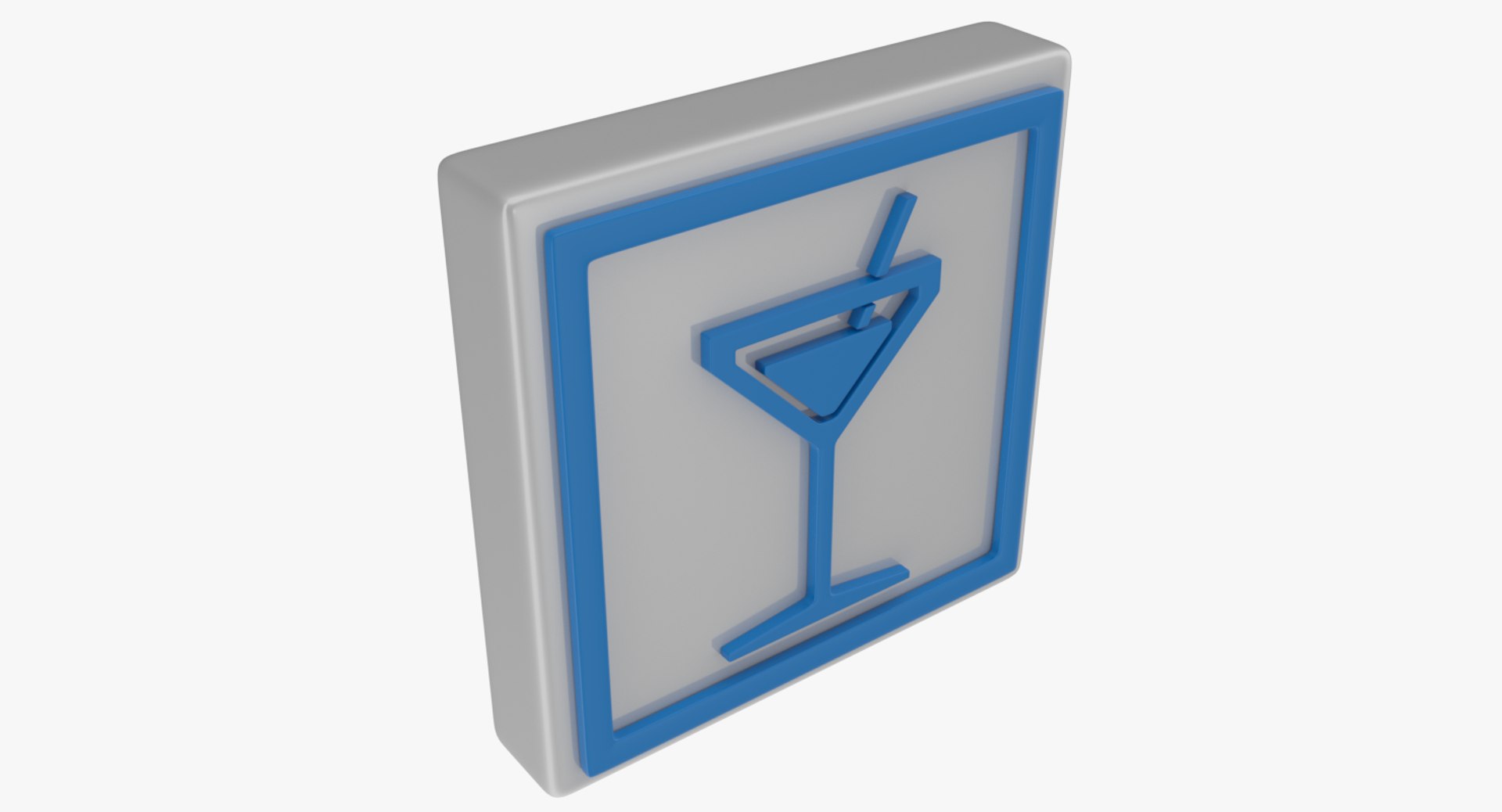 3d Icon Cocktail Model