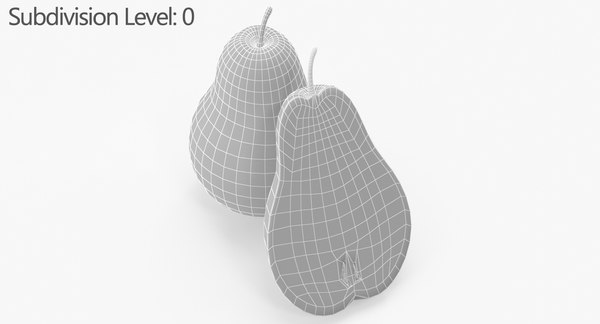 3d pear photorealistic model