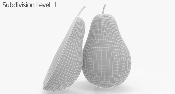 3d pear photorealistic model