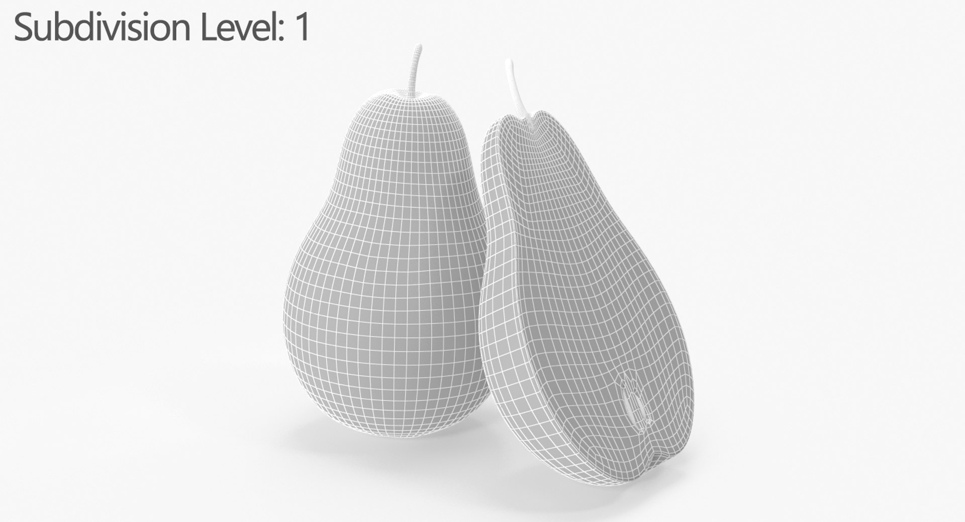 3d Pear Photorealistic Model