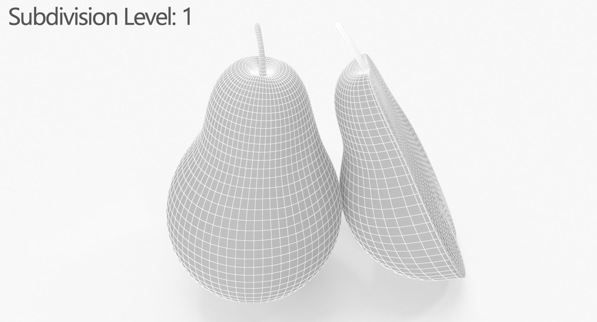 3d Pear Photorealistic Model