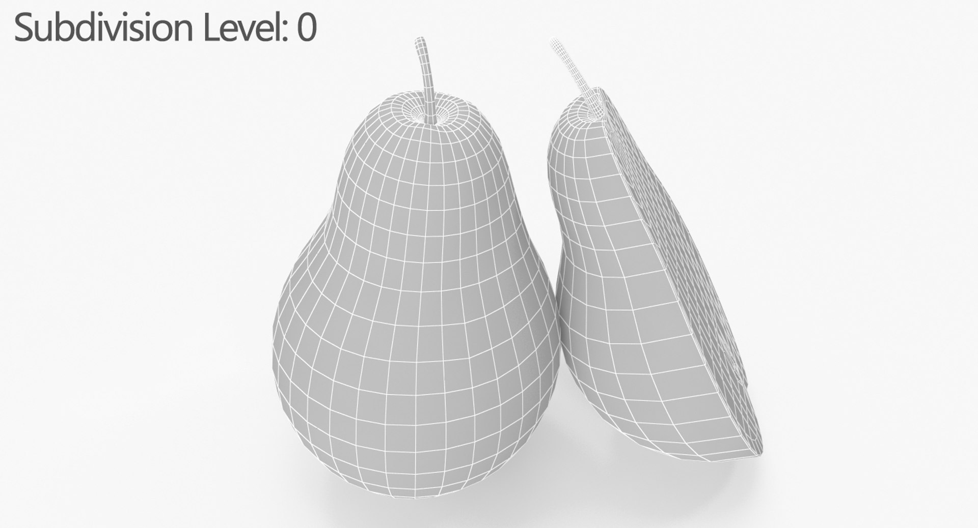 3d Pear Photorealistic Model