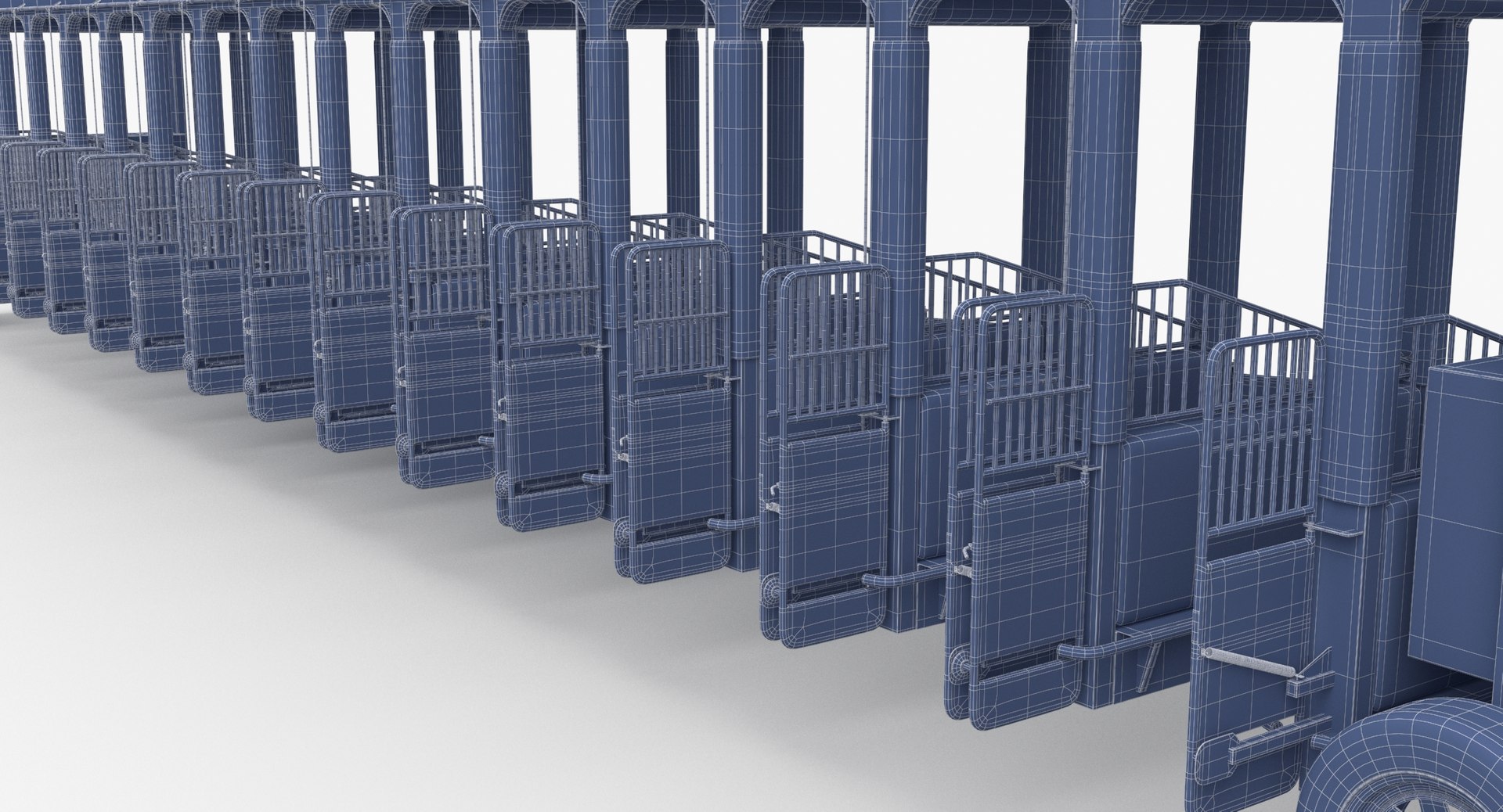 3D horse racing starting gates - TurboSquid 1646576