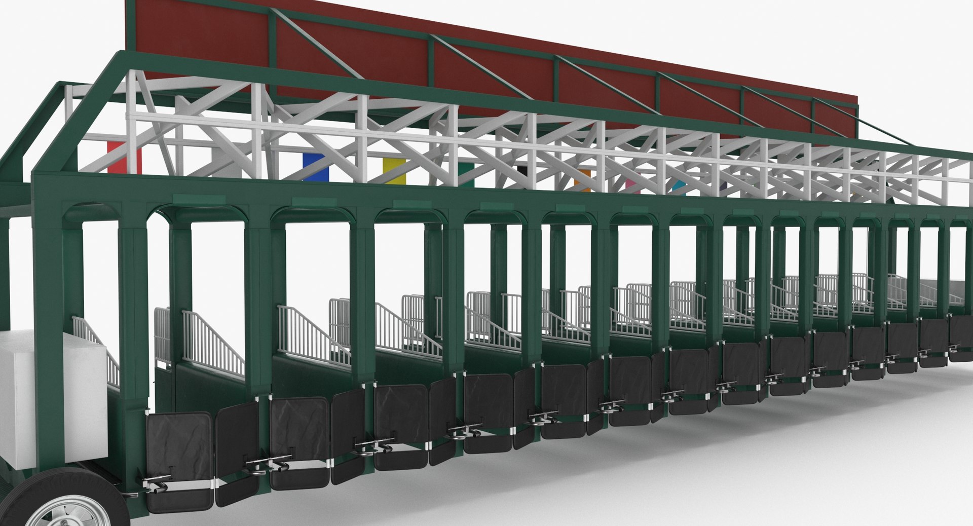 3D horse racing starting gates - TurboSquid 1646576