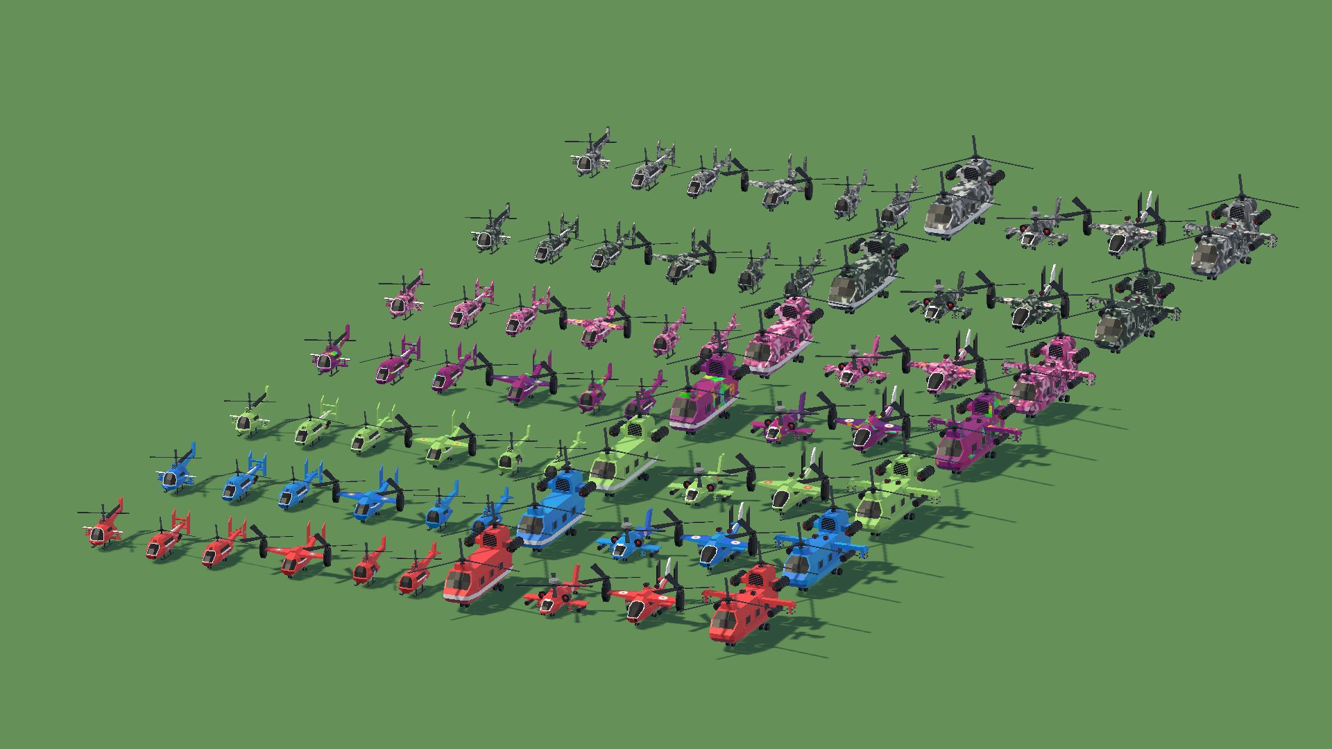 Helicopter Packs 3D Model - TurboSquid 2198666