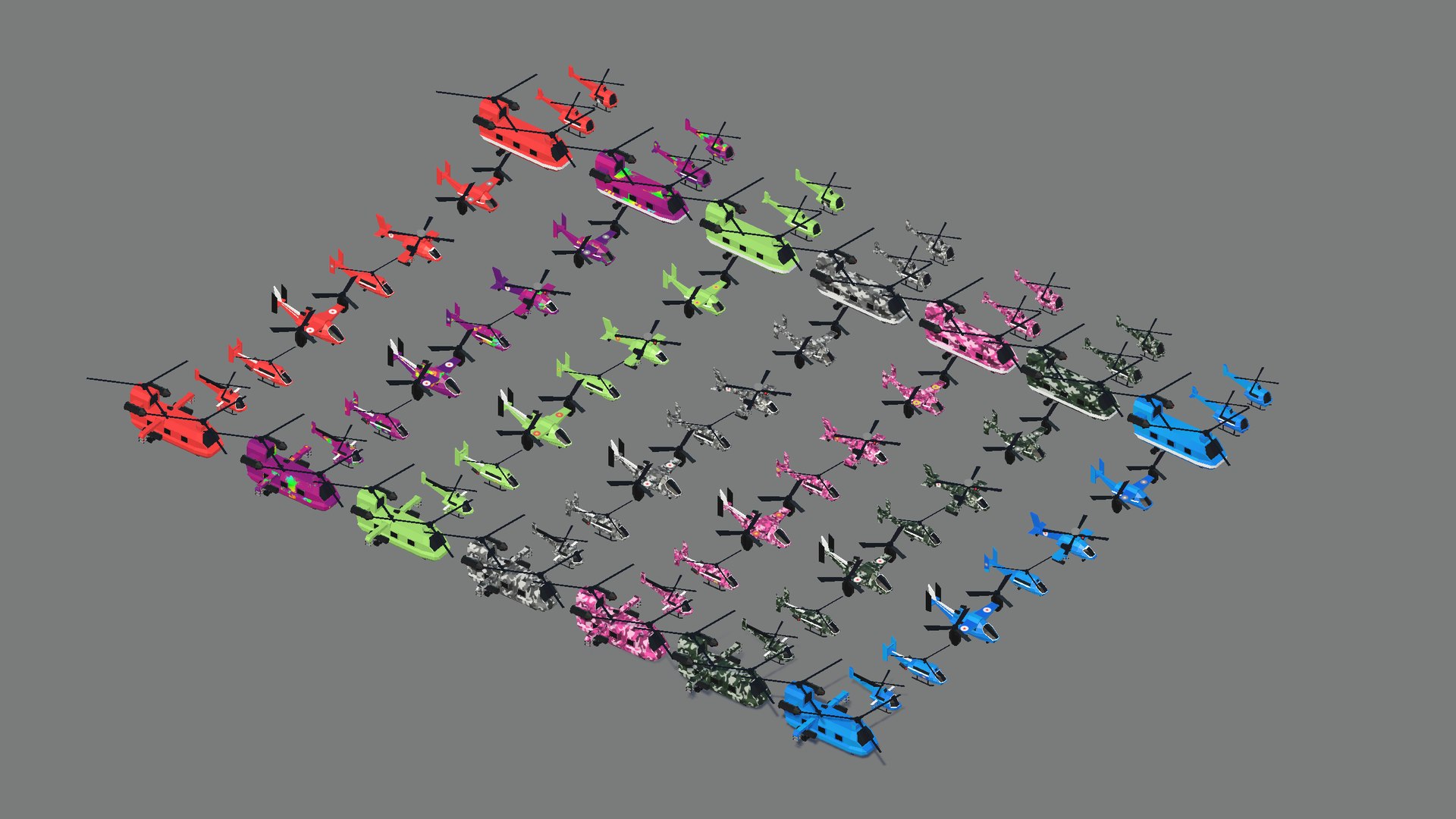 Helicopter Packs 3D Model - TurboSquid 2198666