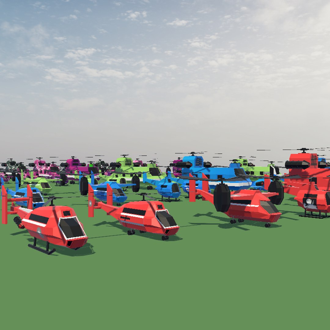 Helicopter Packs 3D Model - TurboSquid 2198666