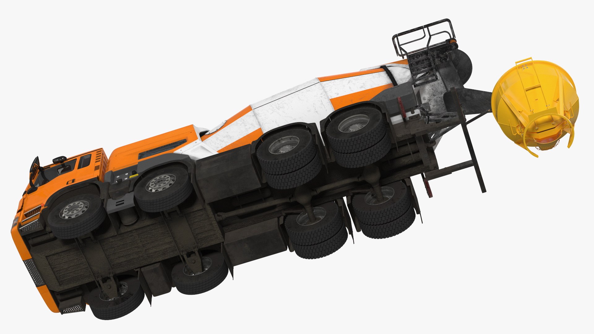 Electric Hybrid Mixer With Concrete Bucket Model - TurboSquid 2267077
