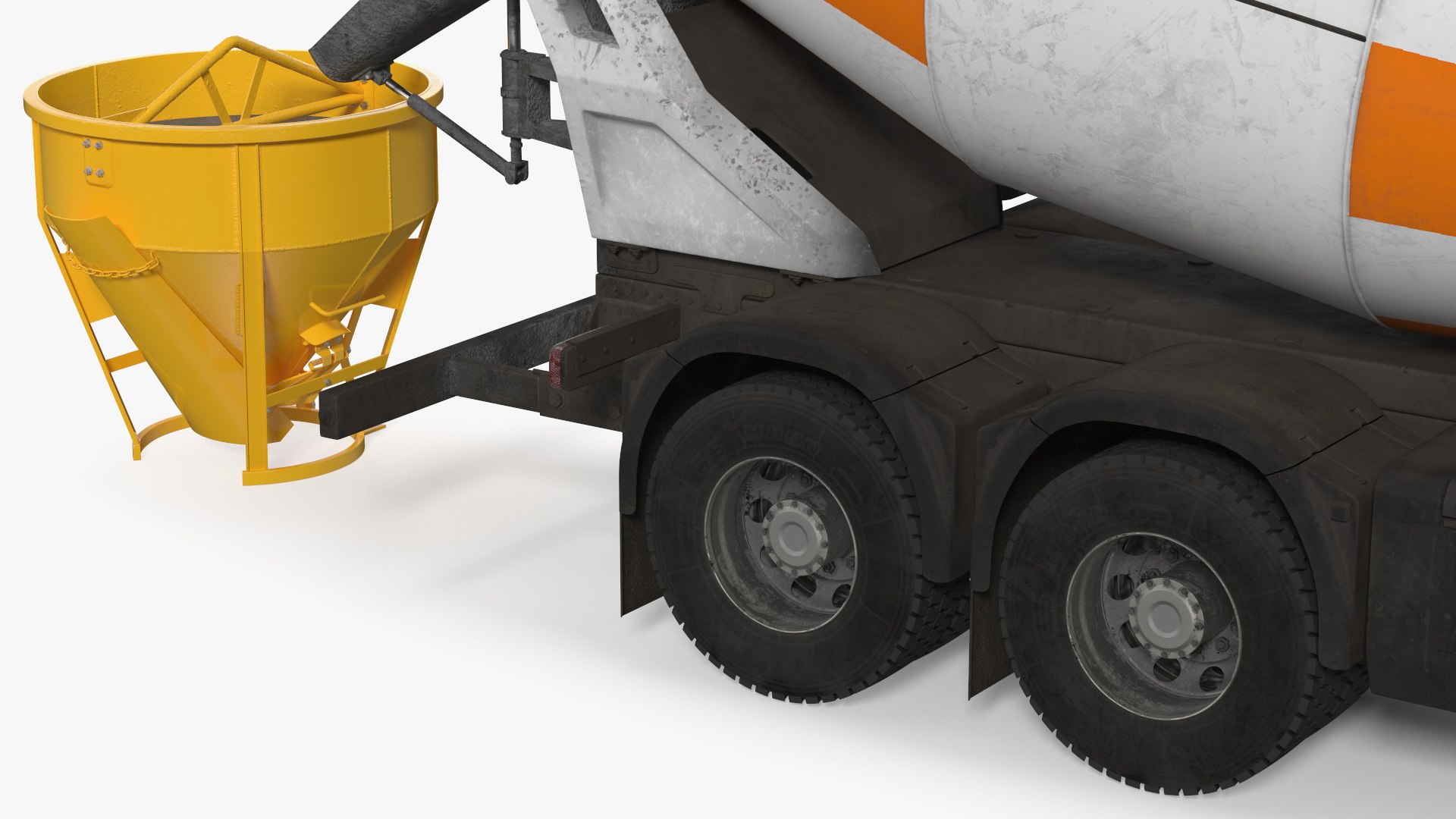 Electric Hybrid Mixer With Concrete Bucket Model - TurboSquid 2267077